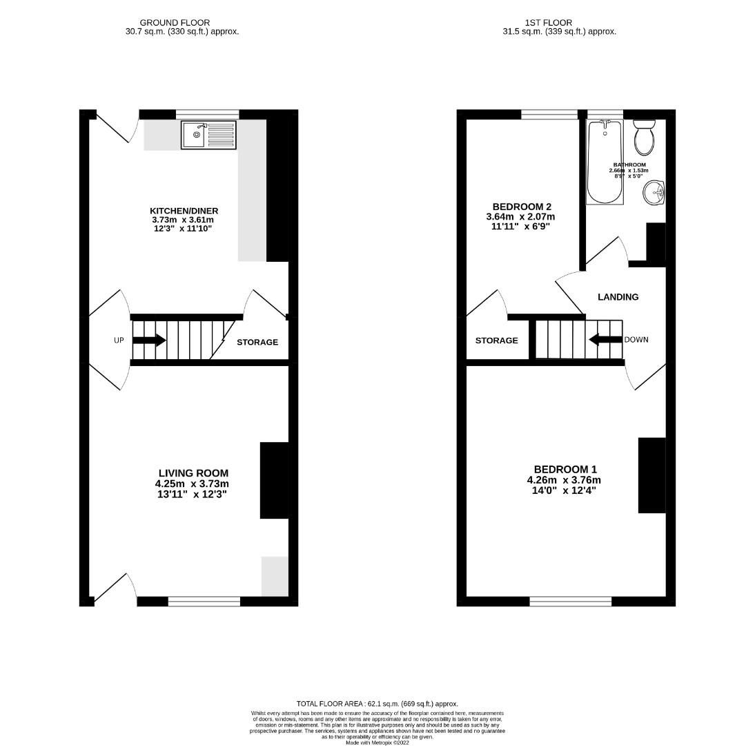 2 bed terraced house for sale in Reed Street, Burnley BB11 - Zoopla