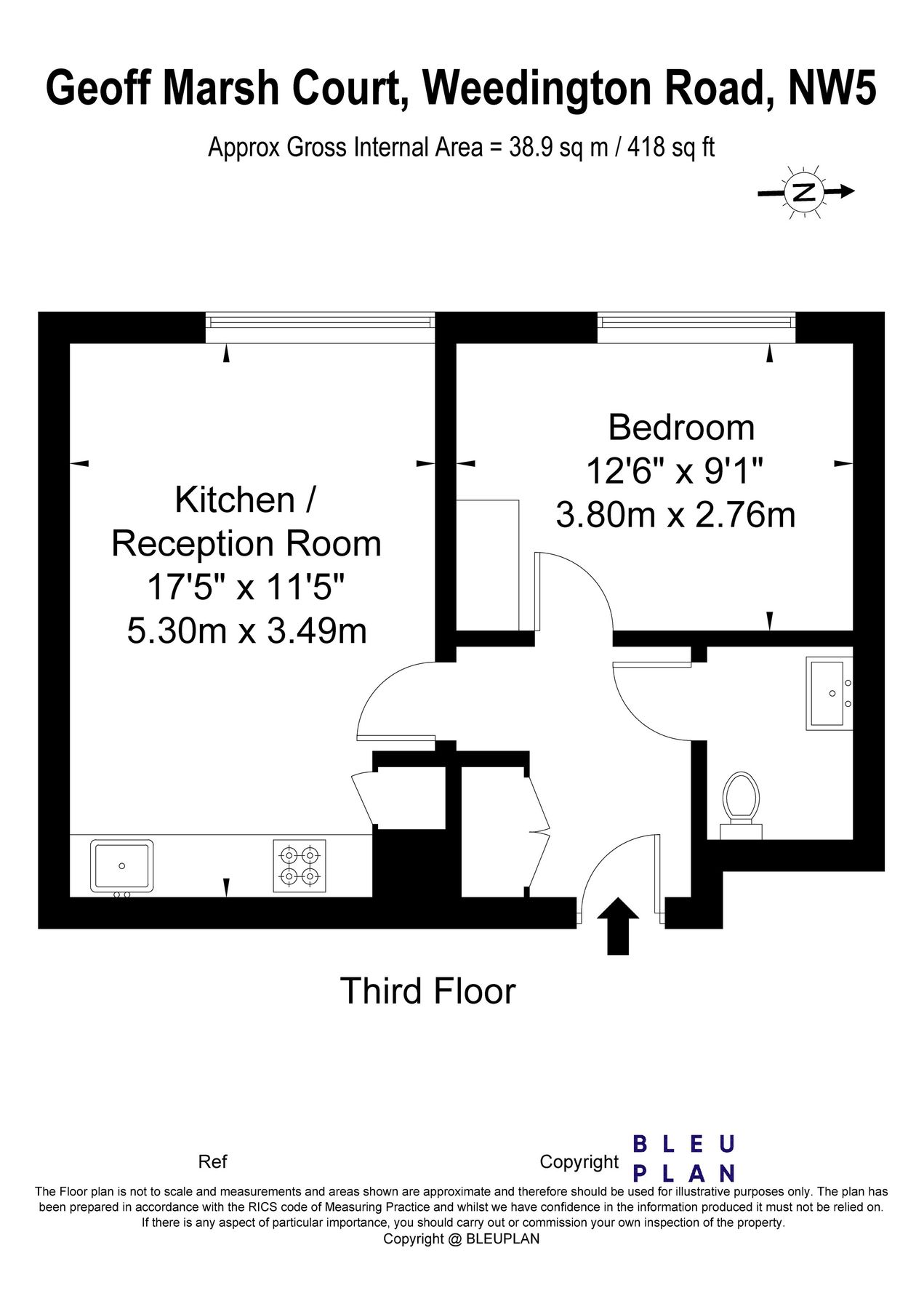 1 bed flat for sale in Weedington Road, London NW5 - Zoopla