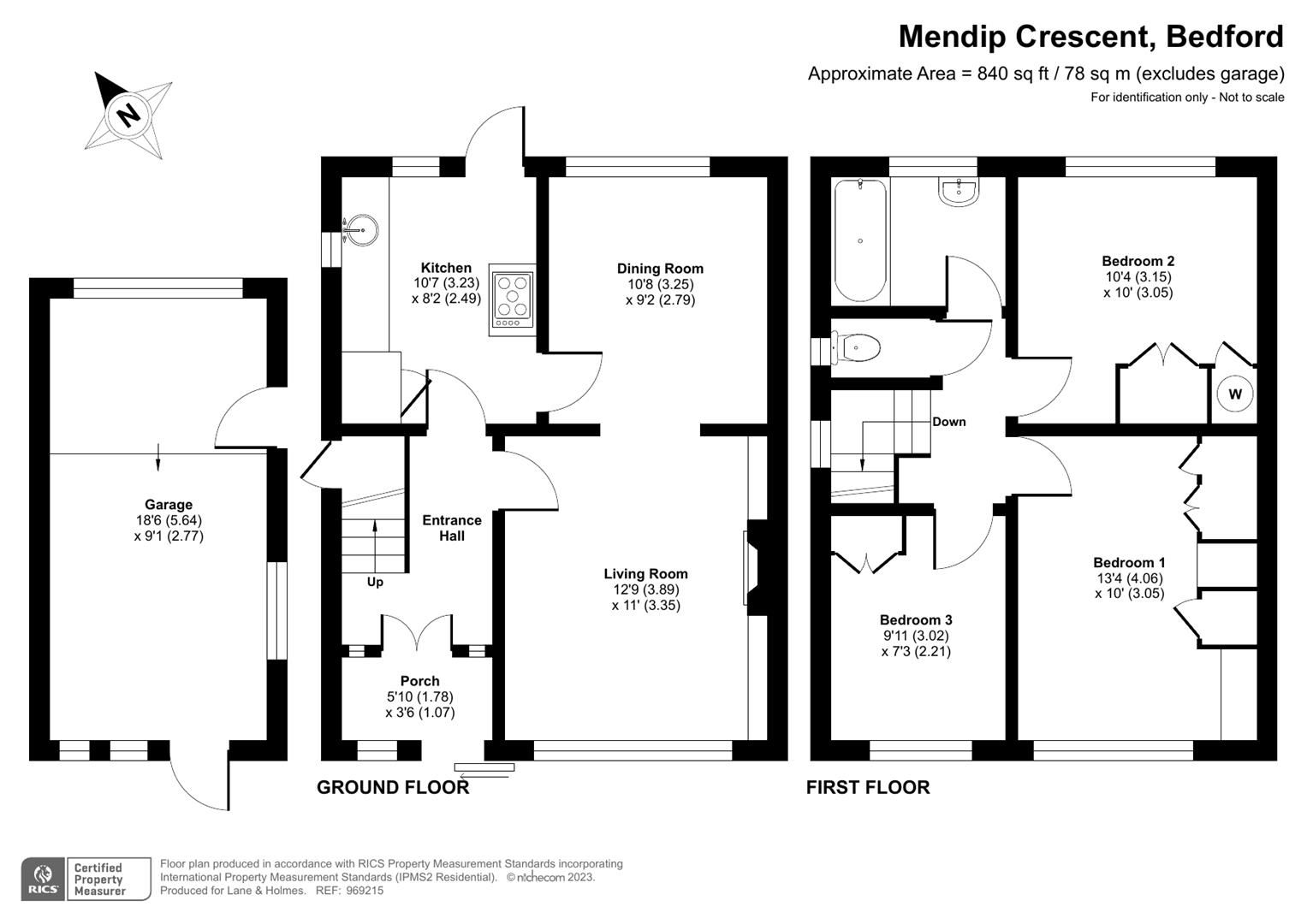 3 bed semi-detached house for sale in Mendip Crescent, Bedford MK41 ...