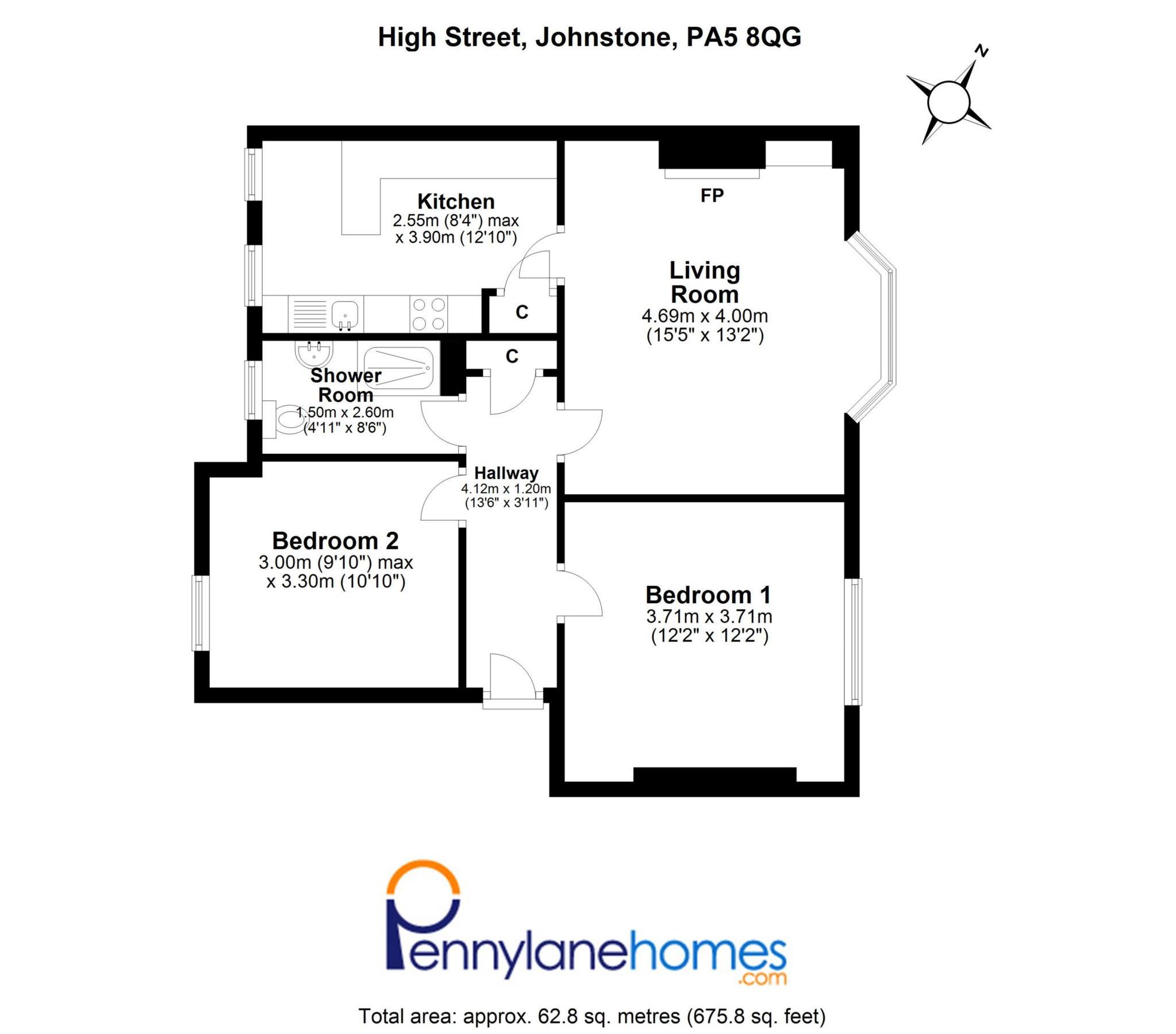 2 bed flat for sale in High Street, Johnstone PA5 - Zoopla