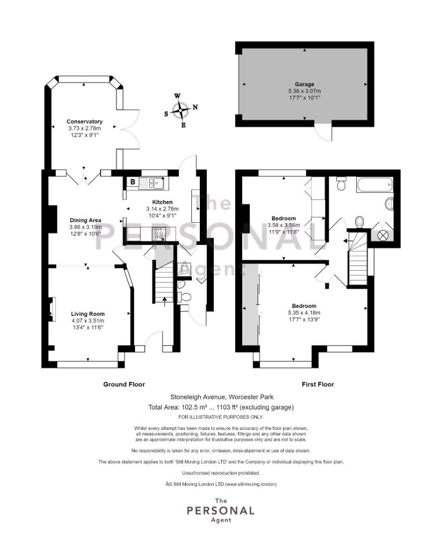 3 bed end terrace house for sale in Stoneleigh Avenue, Worcester Park ...