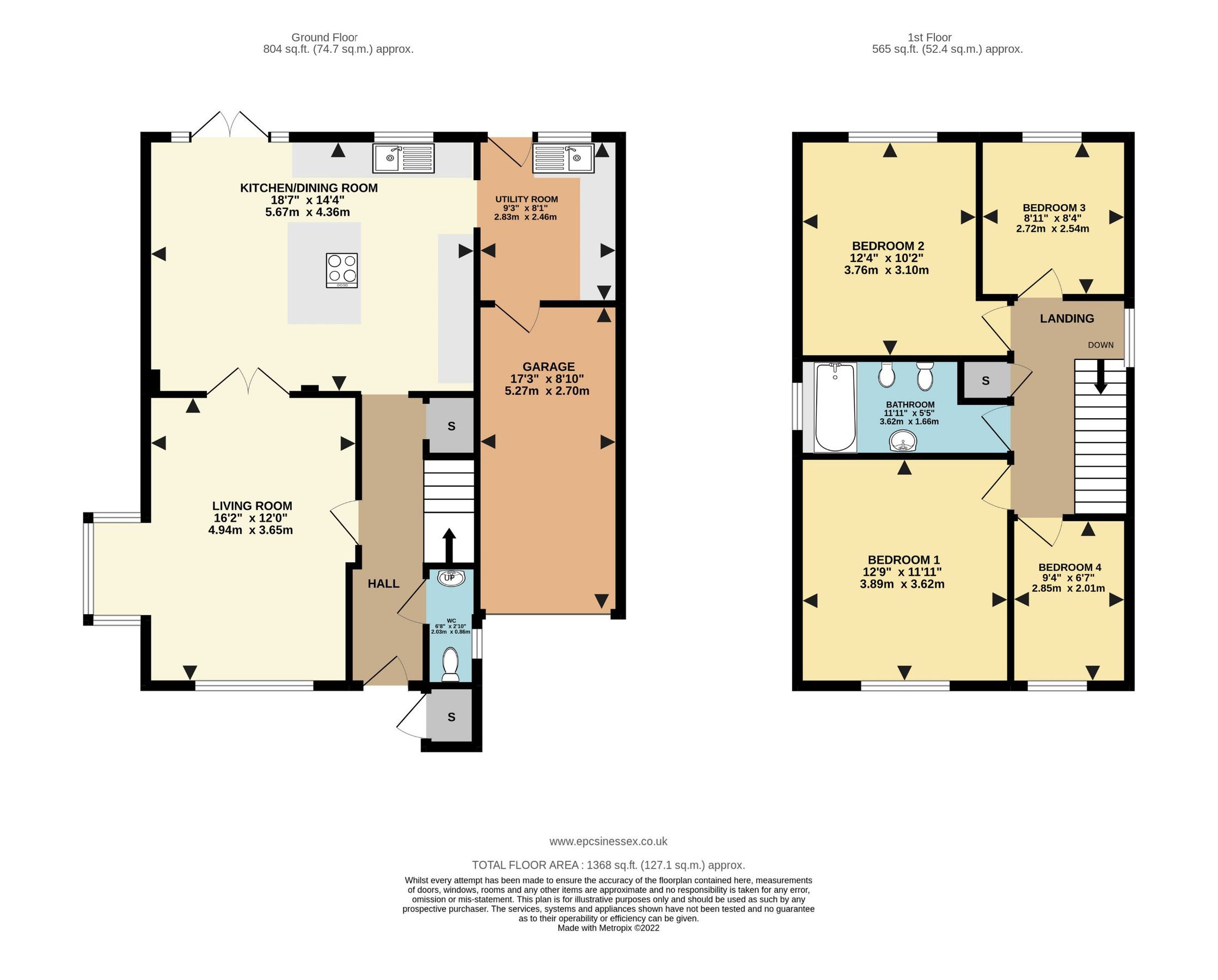 4 bed detached house for sale in Kennedy Avenue, Laindon, Basildon SS15 ...