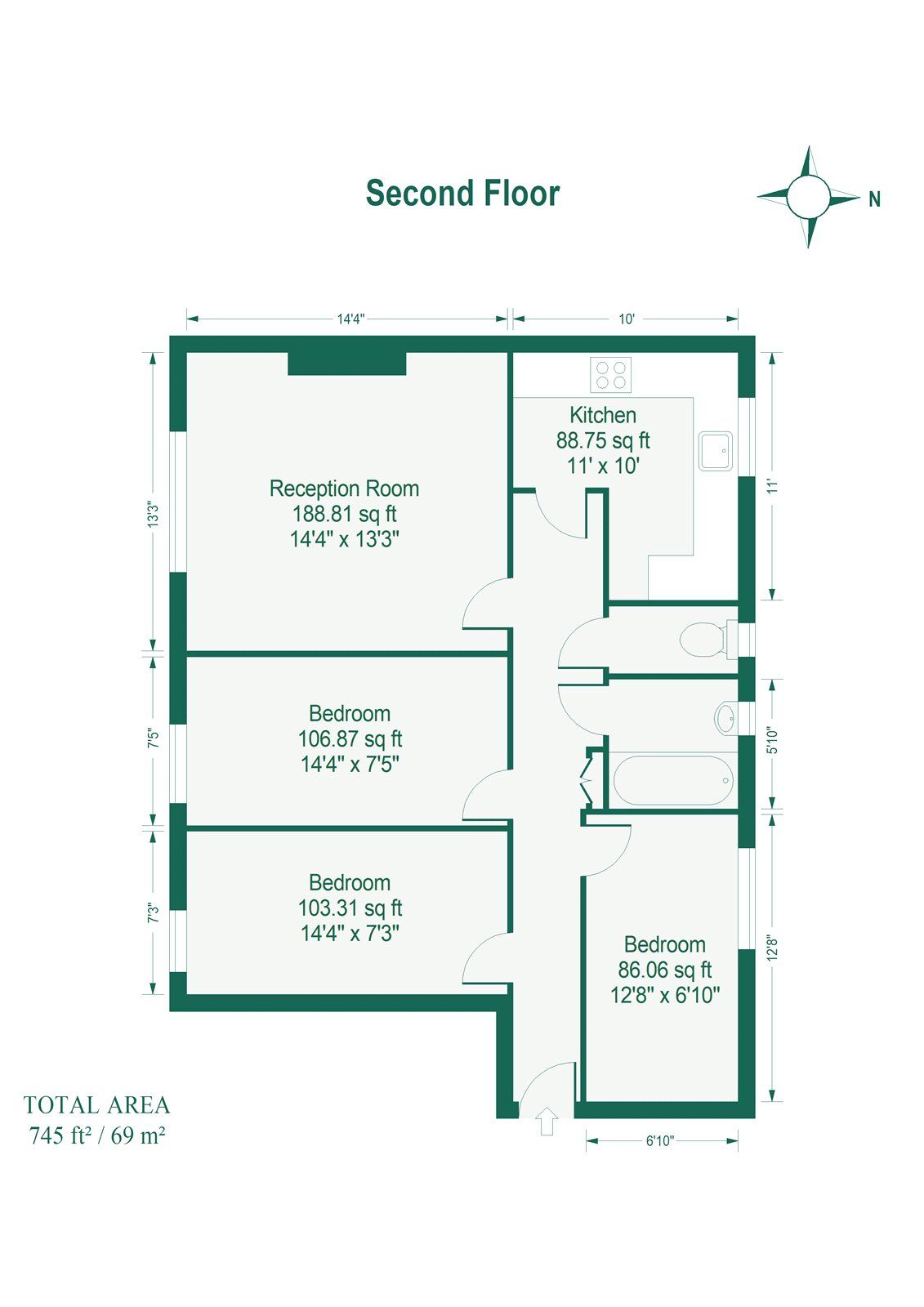 3 bed flat for sale in Warwick Grove, London E5 - Zoopla