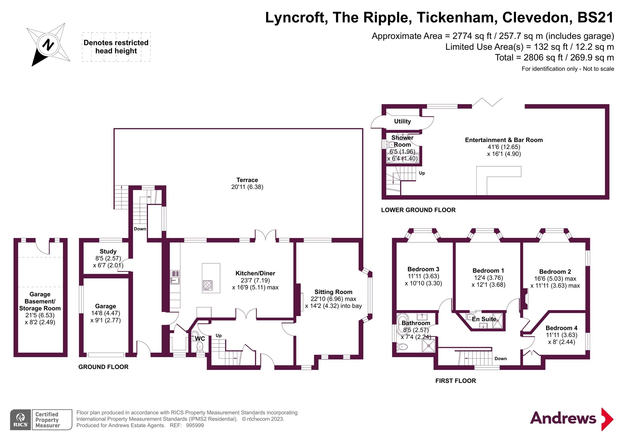 4 bed detached house for sale in The Ripple, Tickenham, Clevedon, North ...