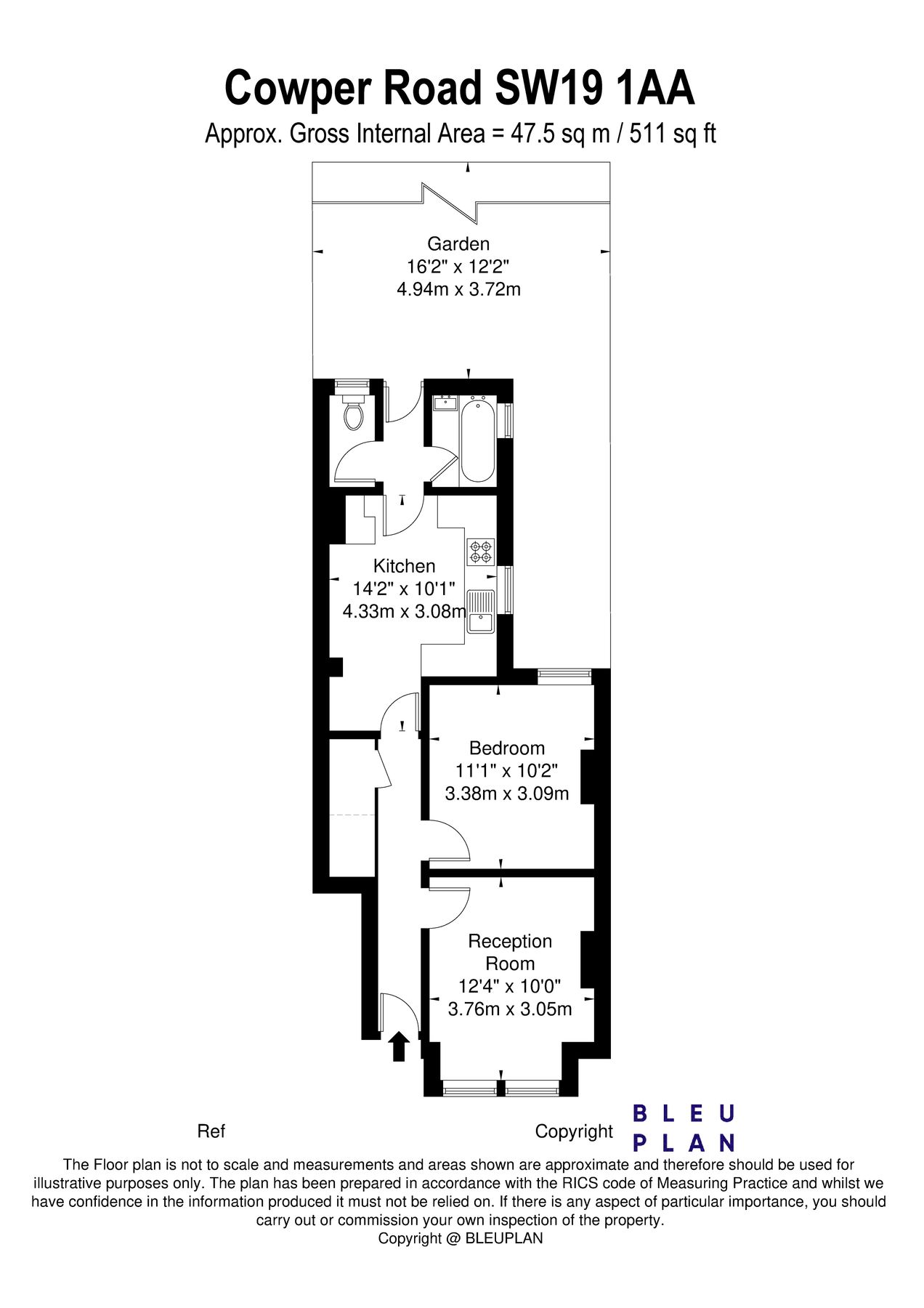 1 bed flat for sale in Cowper Road, London SW19 - Zoopla