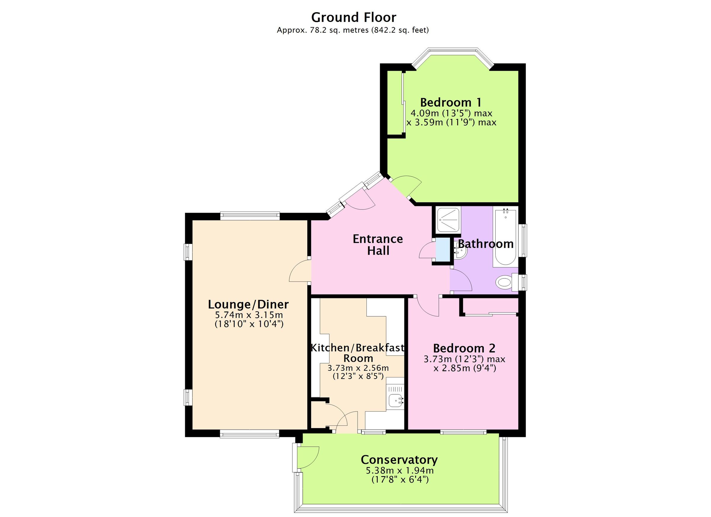 2 Bed Detached Bungalow For Sale In Chiltern Drive Barton On Sea Bh25