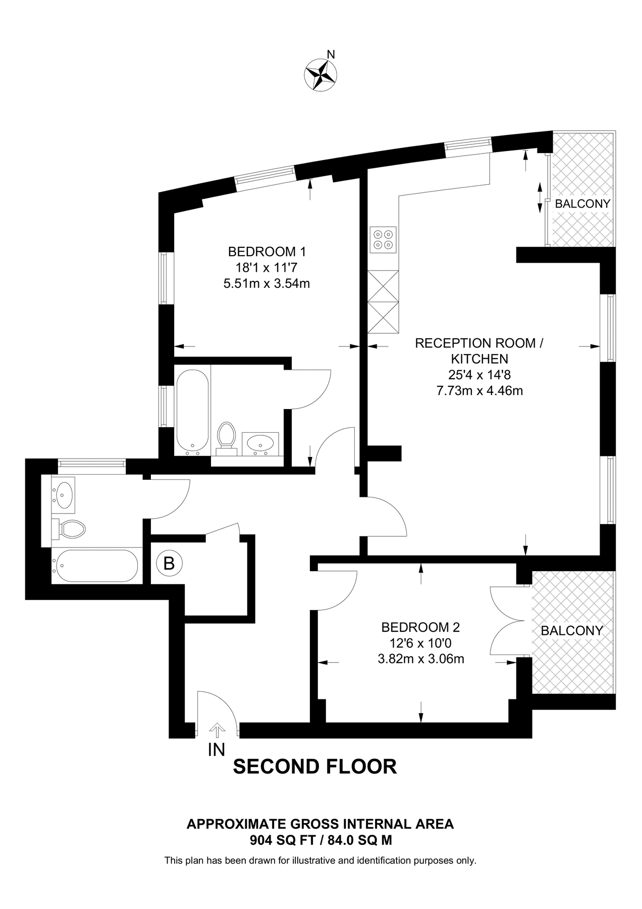 New home, 2 bed flat for sale in Gifford Street, Barnsbury, London N1 ...