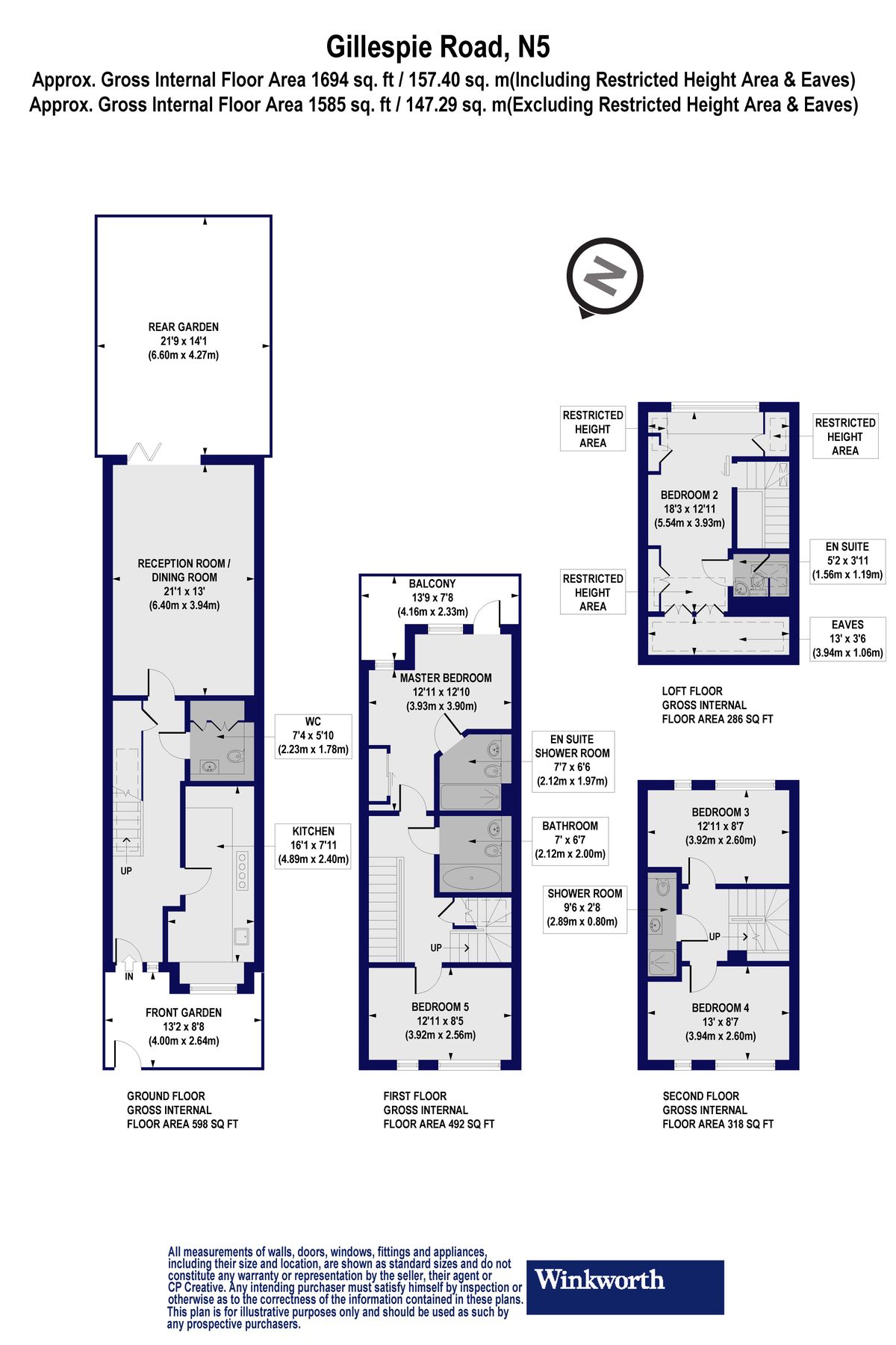 5 bed terraced house for sale in Gillespie Road, London N5 - Zoopla