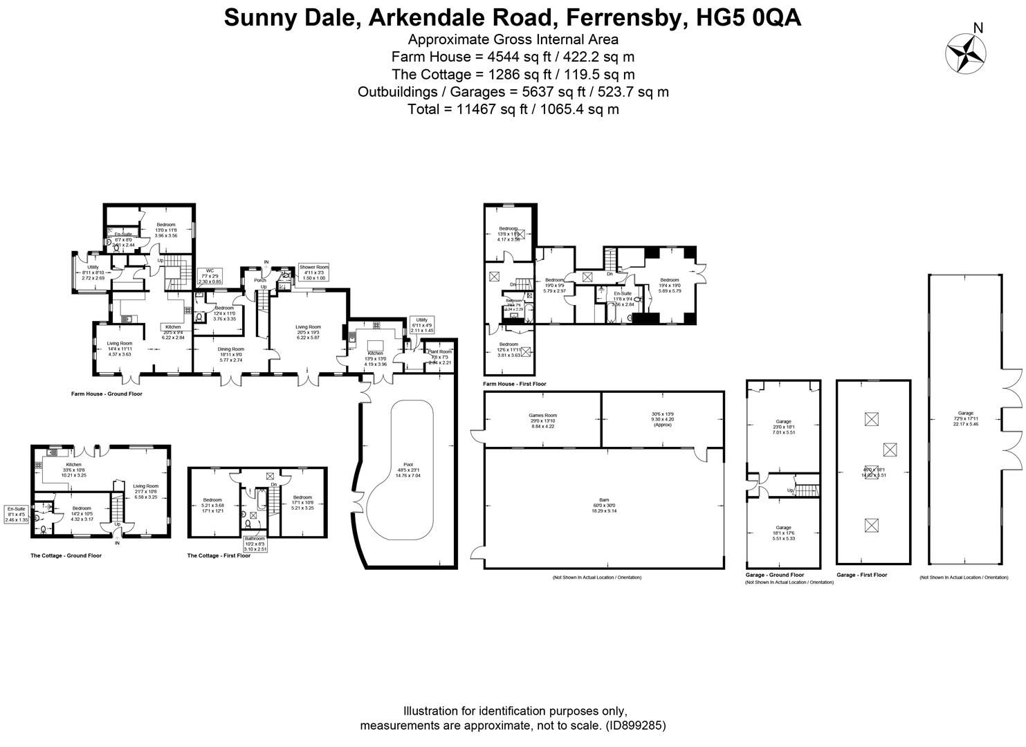 7 bed property for sale in Arkendale Road, Ferrensby, Knaresborough HG5 ...
