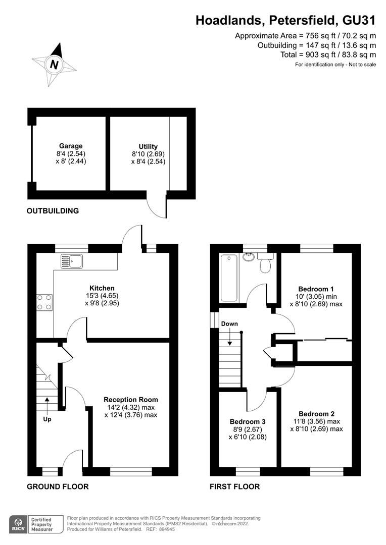 3 bed semi-detached house for sale in Hoadlands, Petersfield GU31 - Zoopla