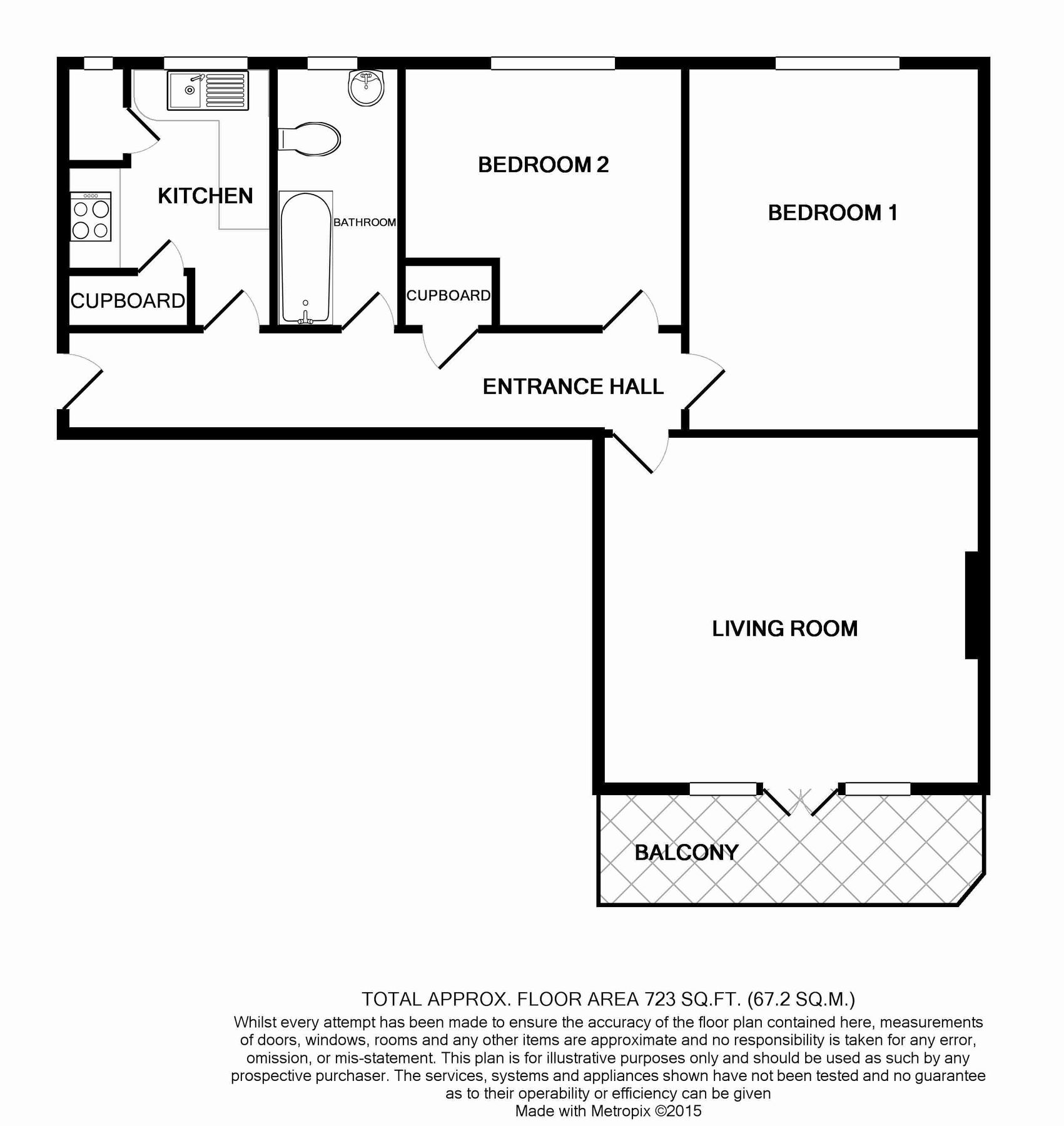 2 bed flat to rent in Earlham Court, Heigham Grove, Norwich NR2 - Zoopla