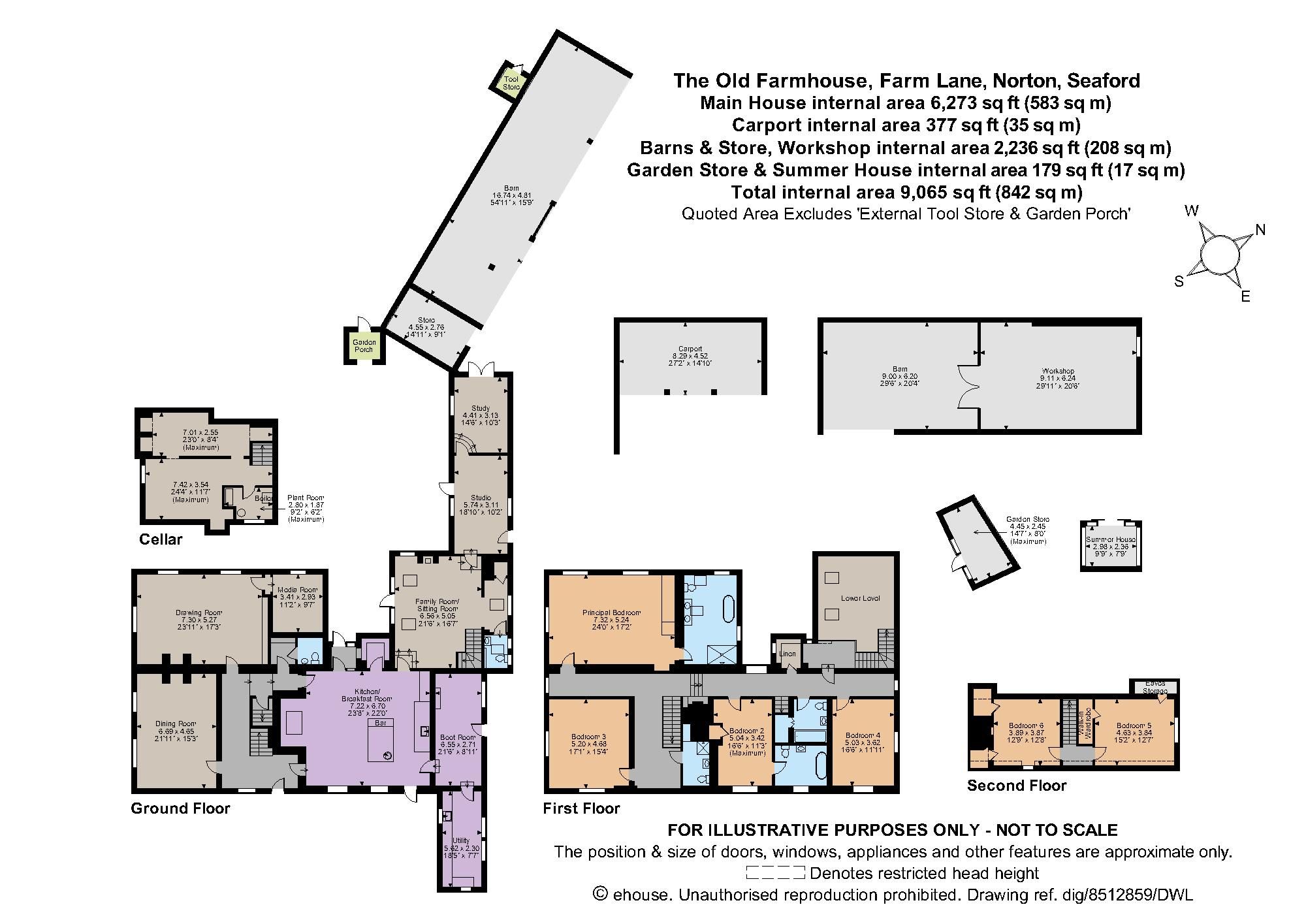 6 bed detached house for sale in Farm Lane, Norton, Bishopstone, East ...