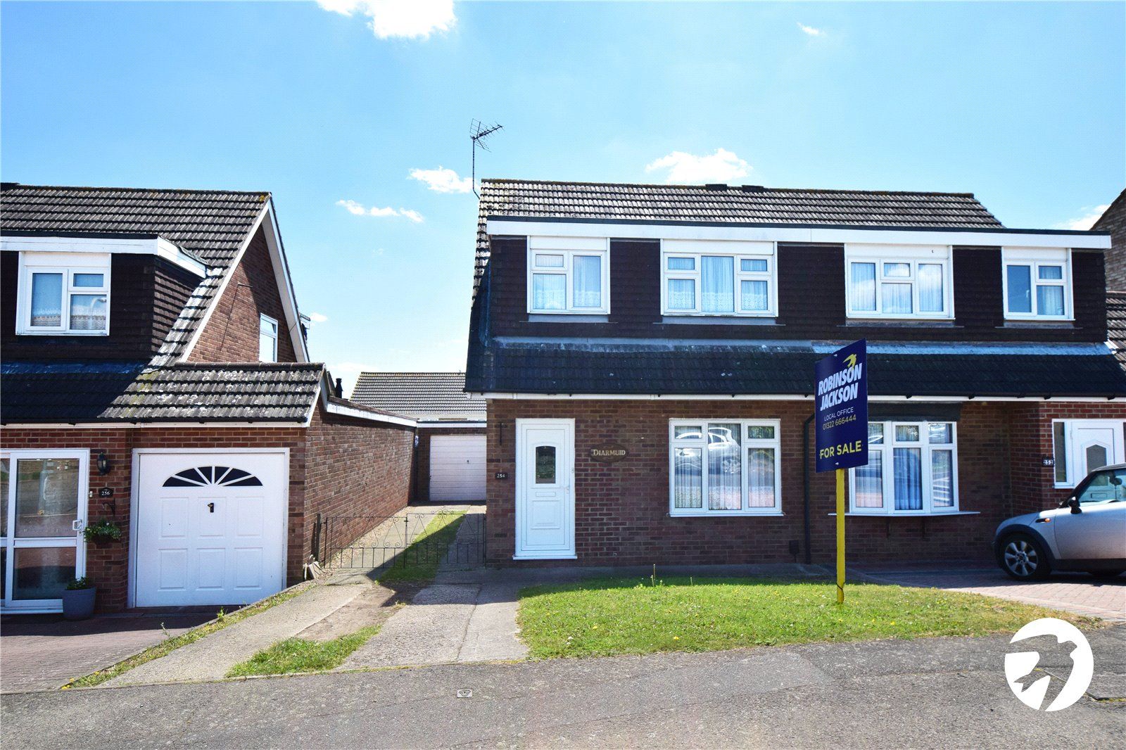 3 bed semi-detached house for sale in Claremont Road, Hextable, Kent ...