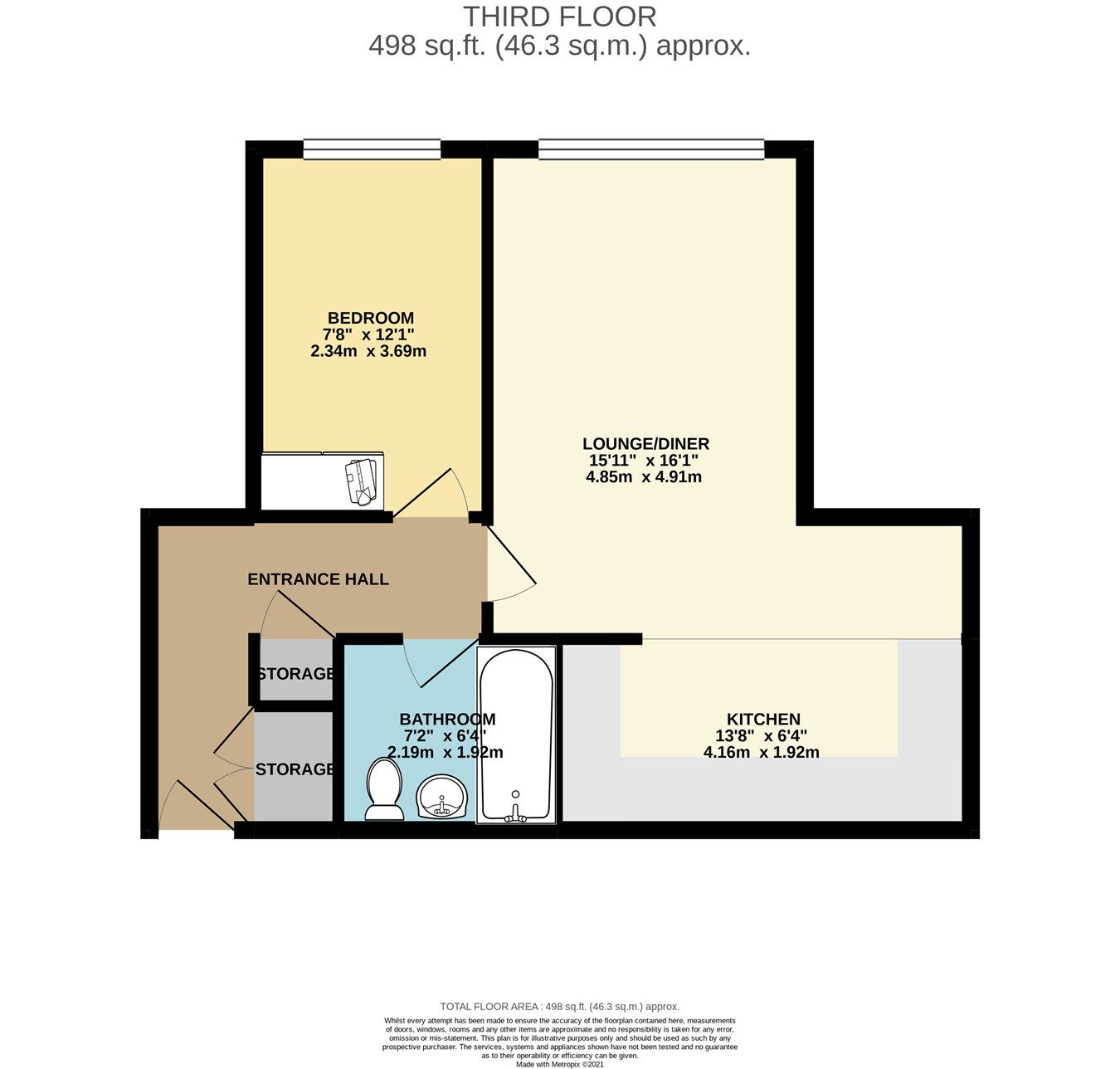 1 bed flat to rent in Canterbury House, Anglian Close, Watford WD24 ...