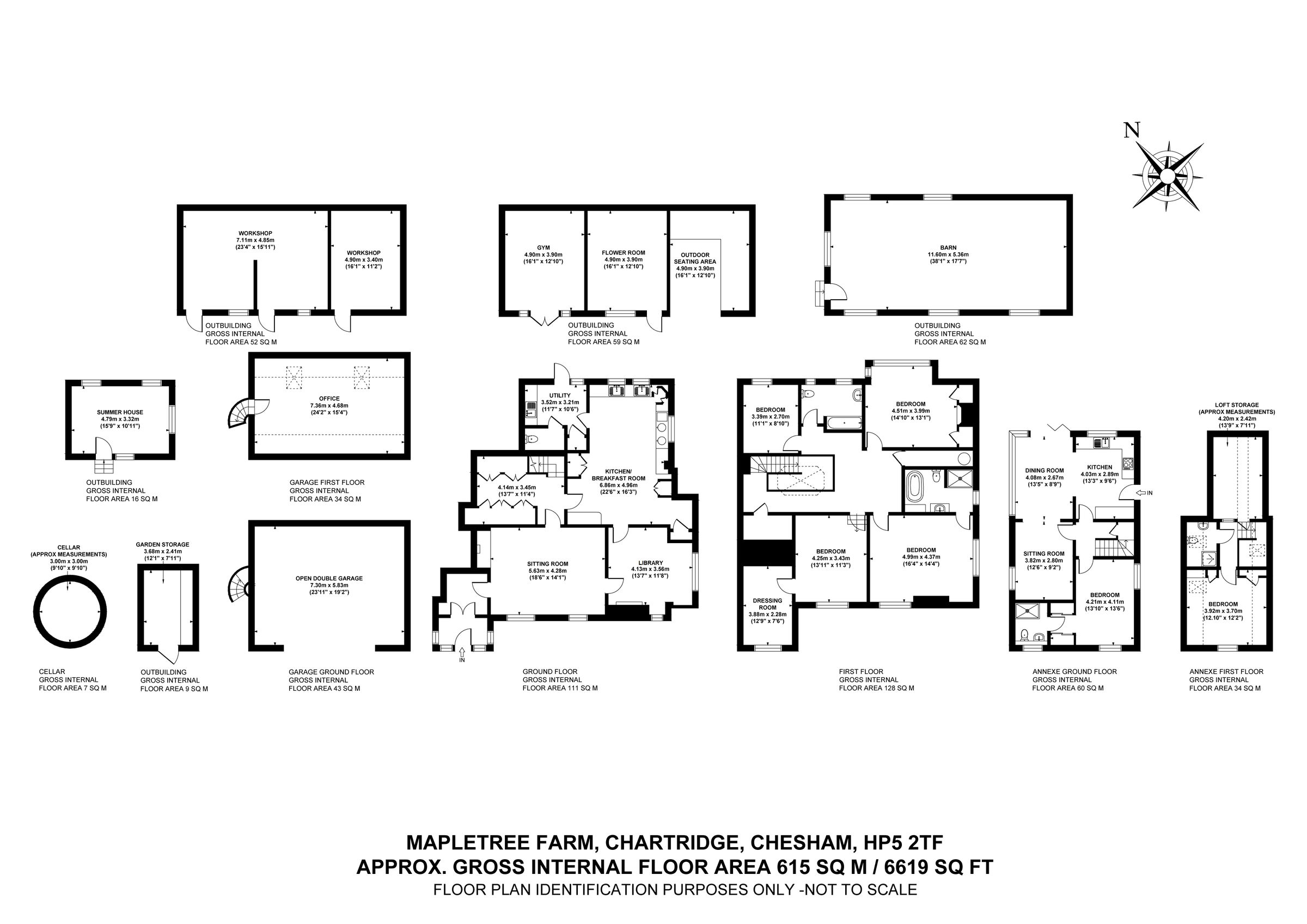 6 bed detached house for sale in Chartridge, Chesham, Buckinghamshire ...