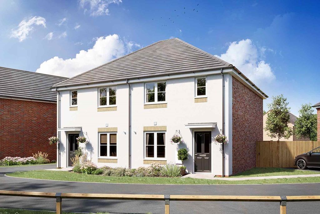 New home, 3 bed semi-detached house for sale in "The Benford - Plot 21 ...