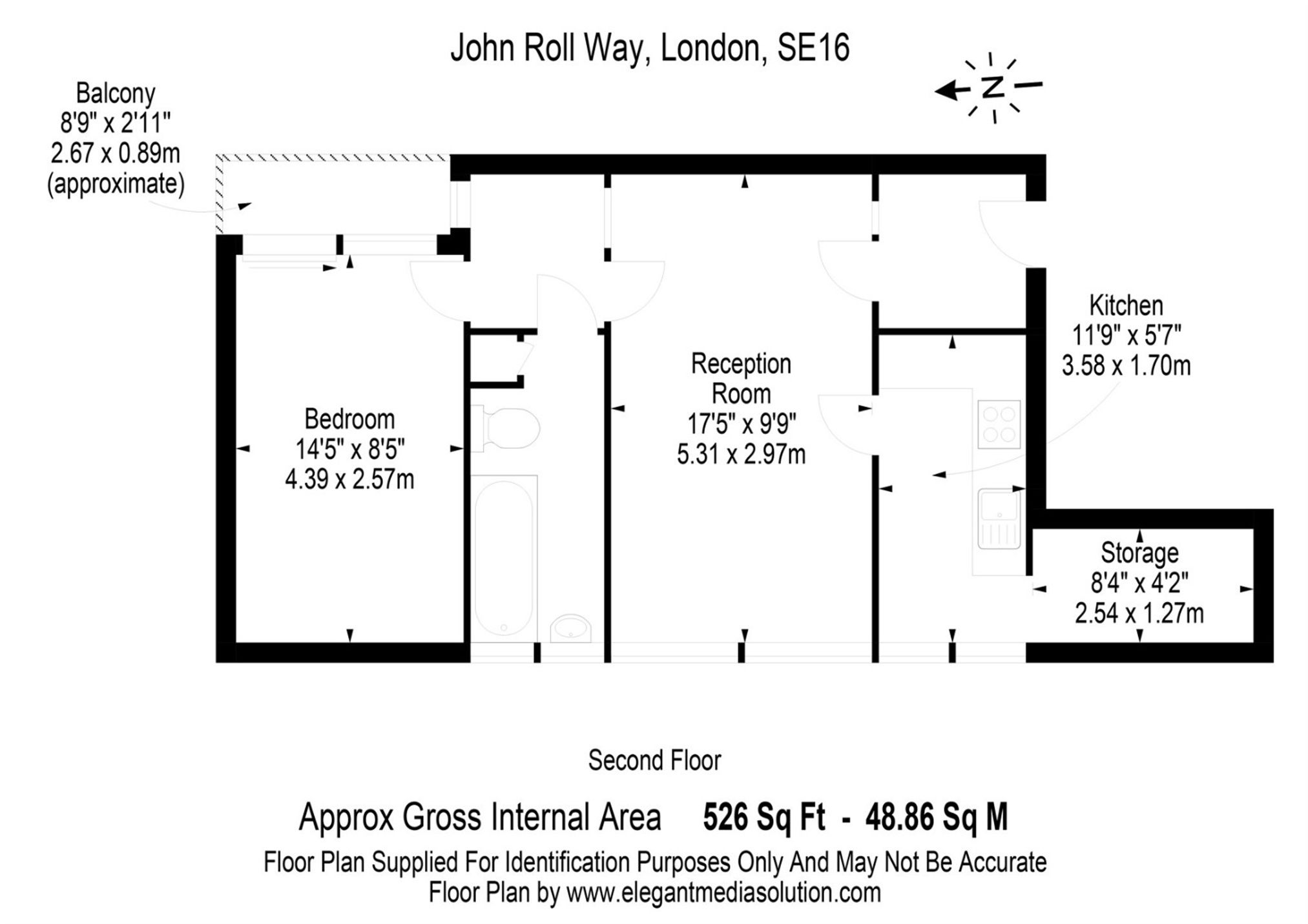 1 bed flat to rent in John Roll Way, London SE16 - Zoopla