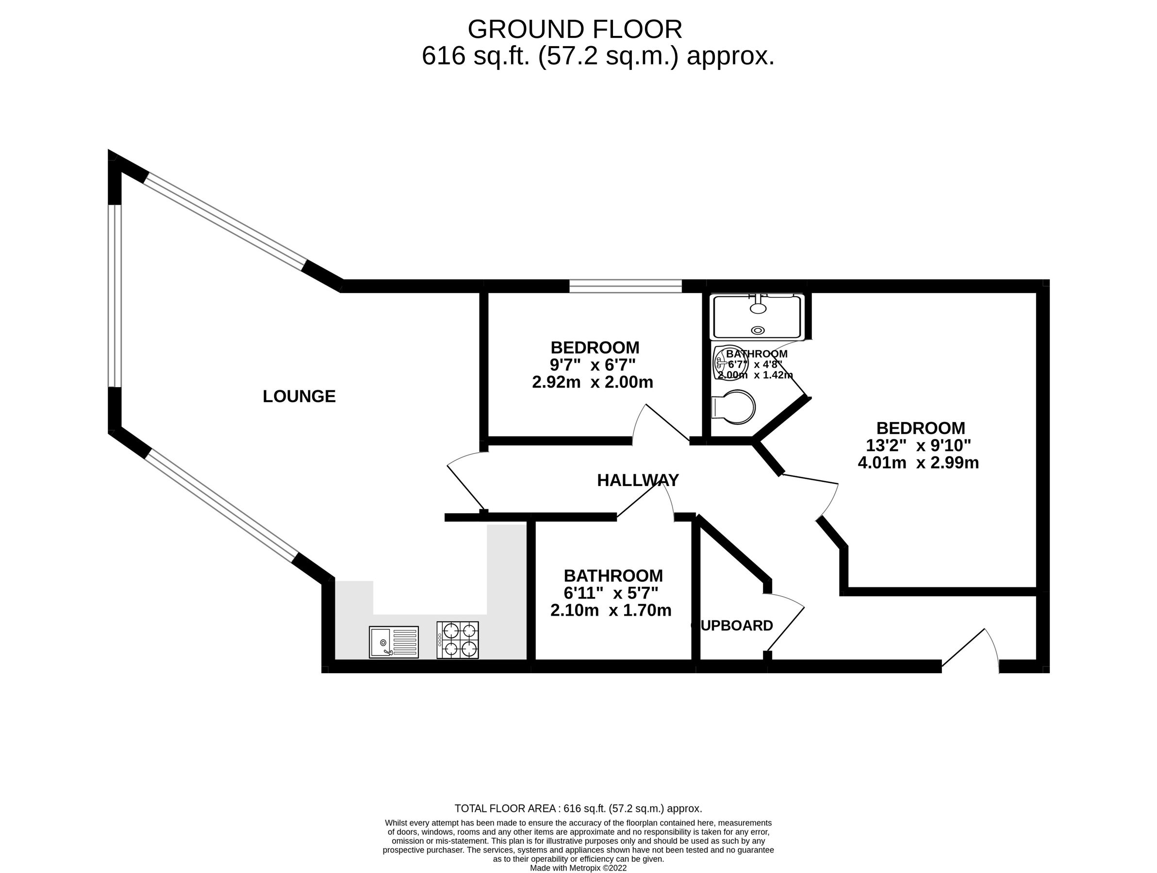 2 bed flat for sale in Caxton Court, Burton-On-Trent DE14 - Zoopla