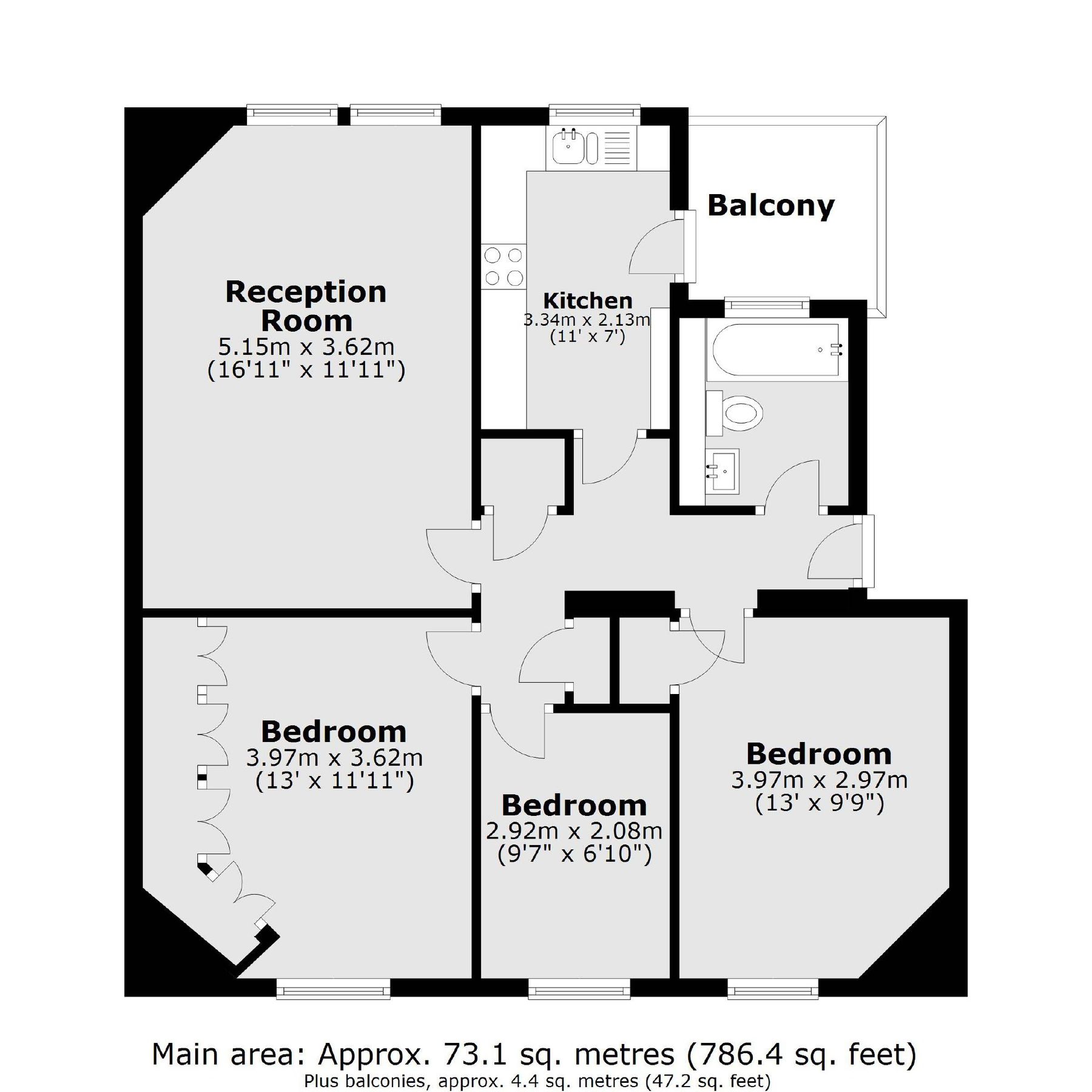 3 bed flat for sale in New Park Road, London SW2 - Zoopla