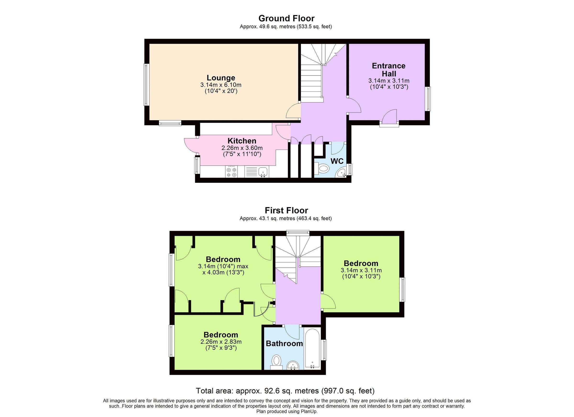 3 bed terraced house for sale in Coleman Close, Basingstoke RG21 - Zoopla