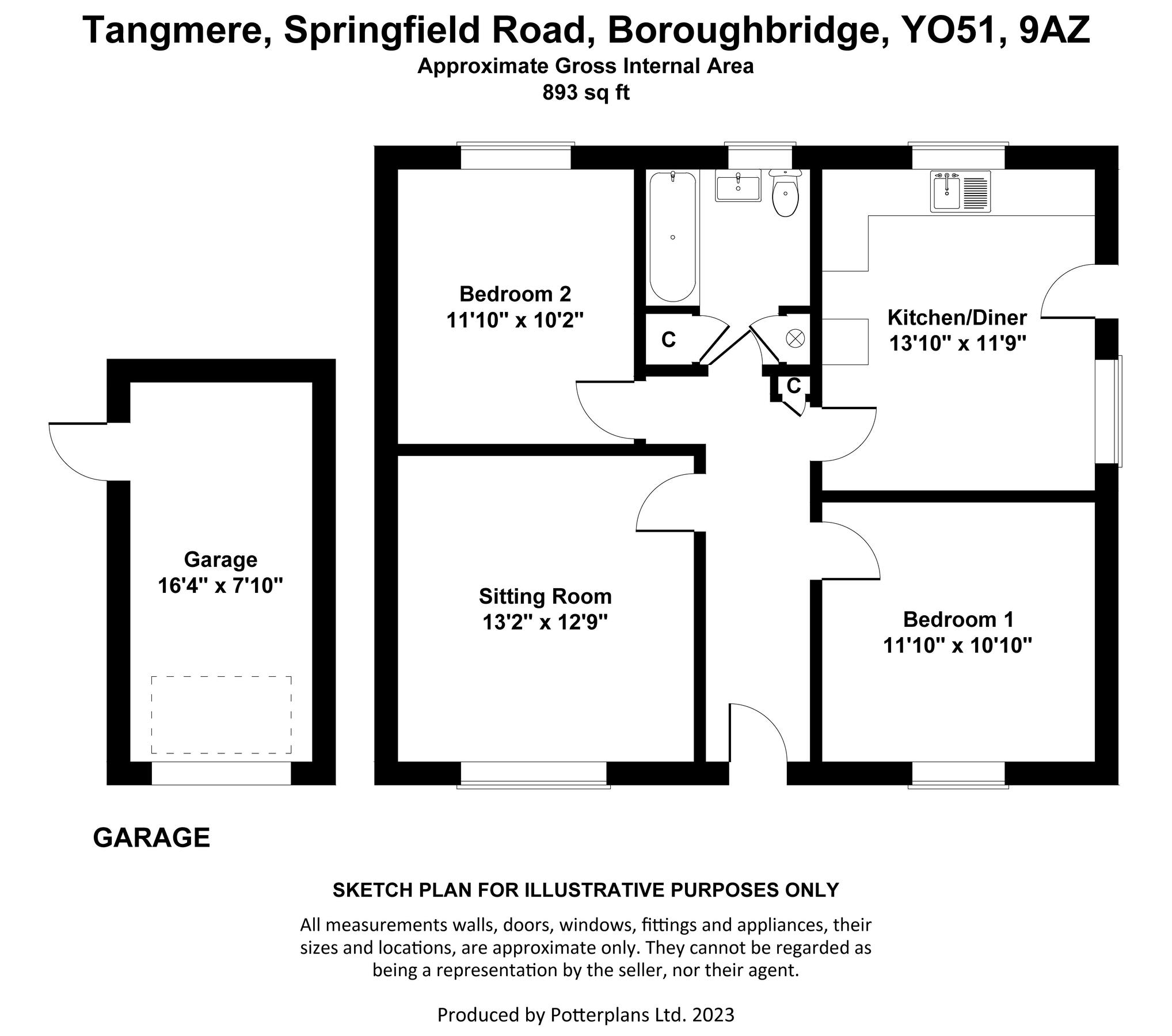 2 bed semi-detached bungalow for sale in Springfield Road ...
