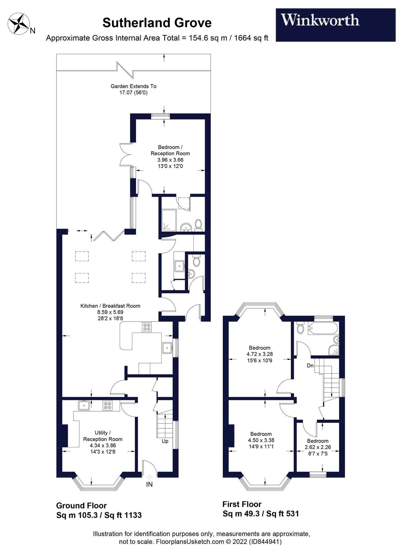 4 Bed Semi Detached House For Sale In Sutherland Grove London Sw18