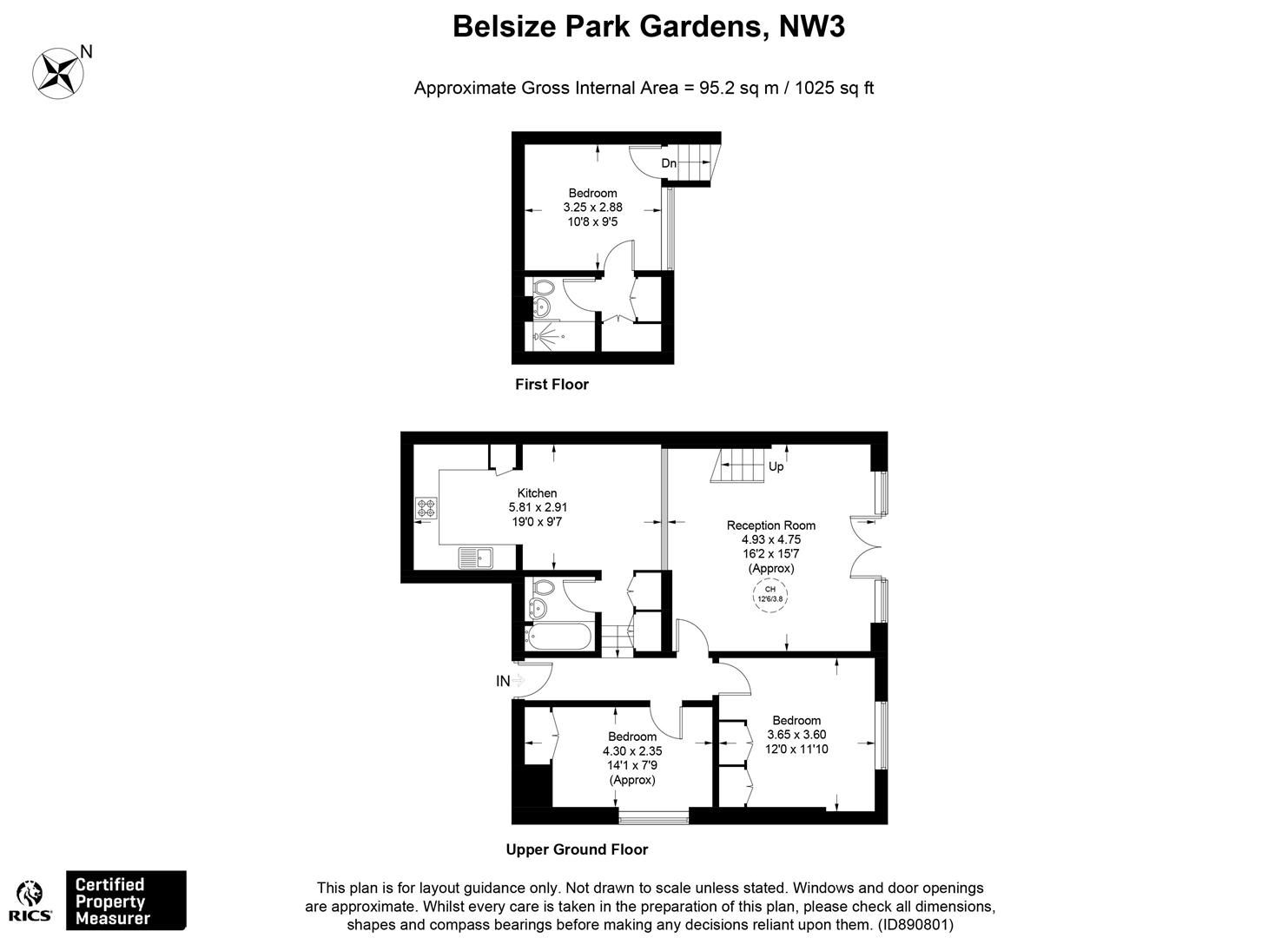 3 bed flat for sale in Belsize Park Gardens, Belsize Park, London NW3 ...