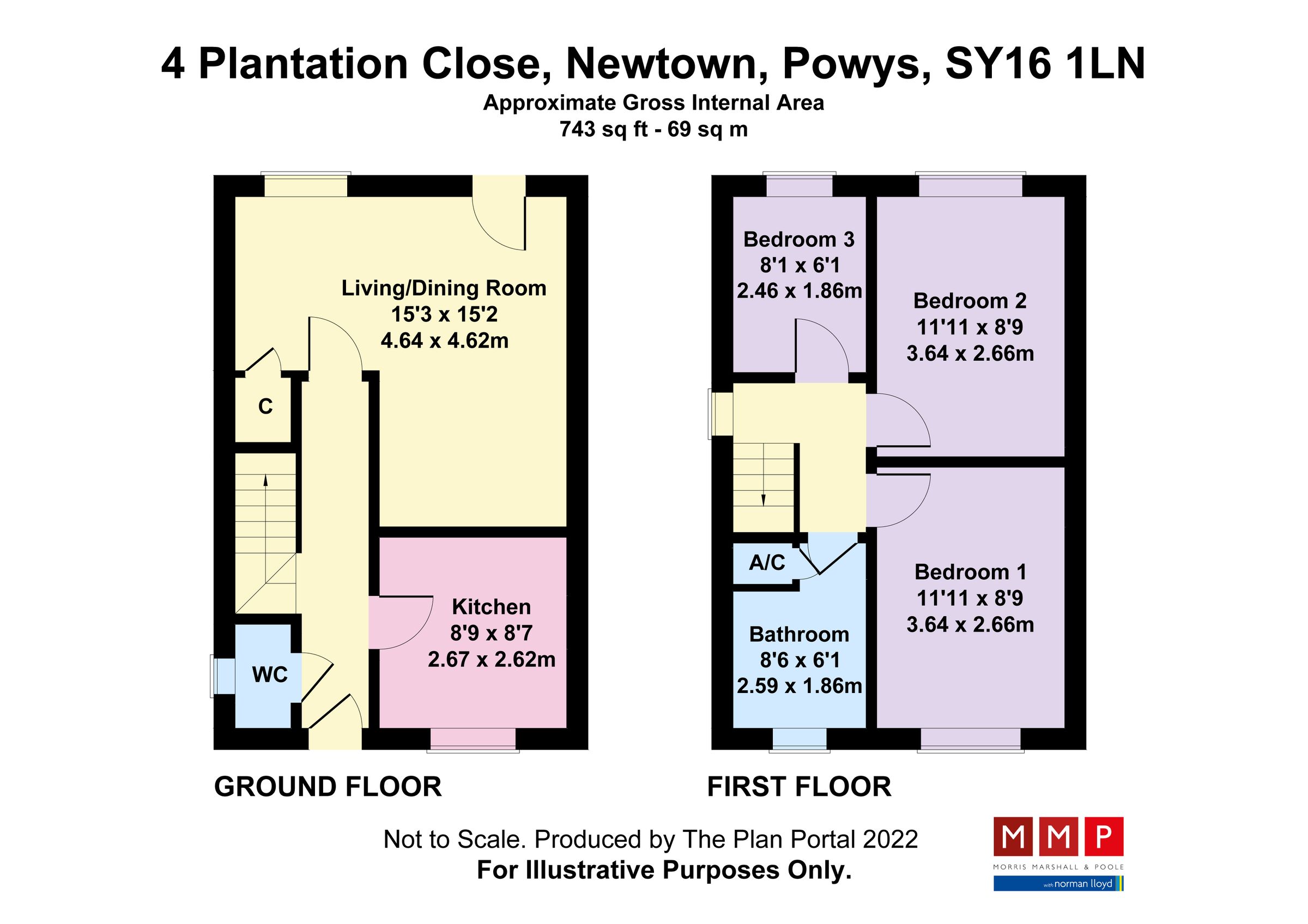 3 bed semi-detached house for sale in Plantation Close, Newtown, Powys ...