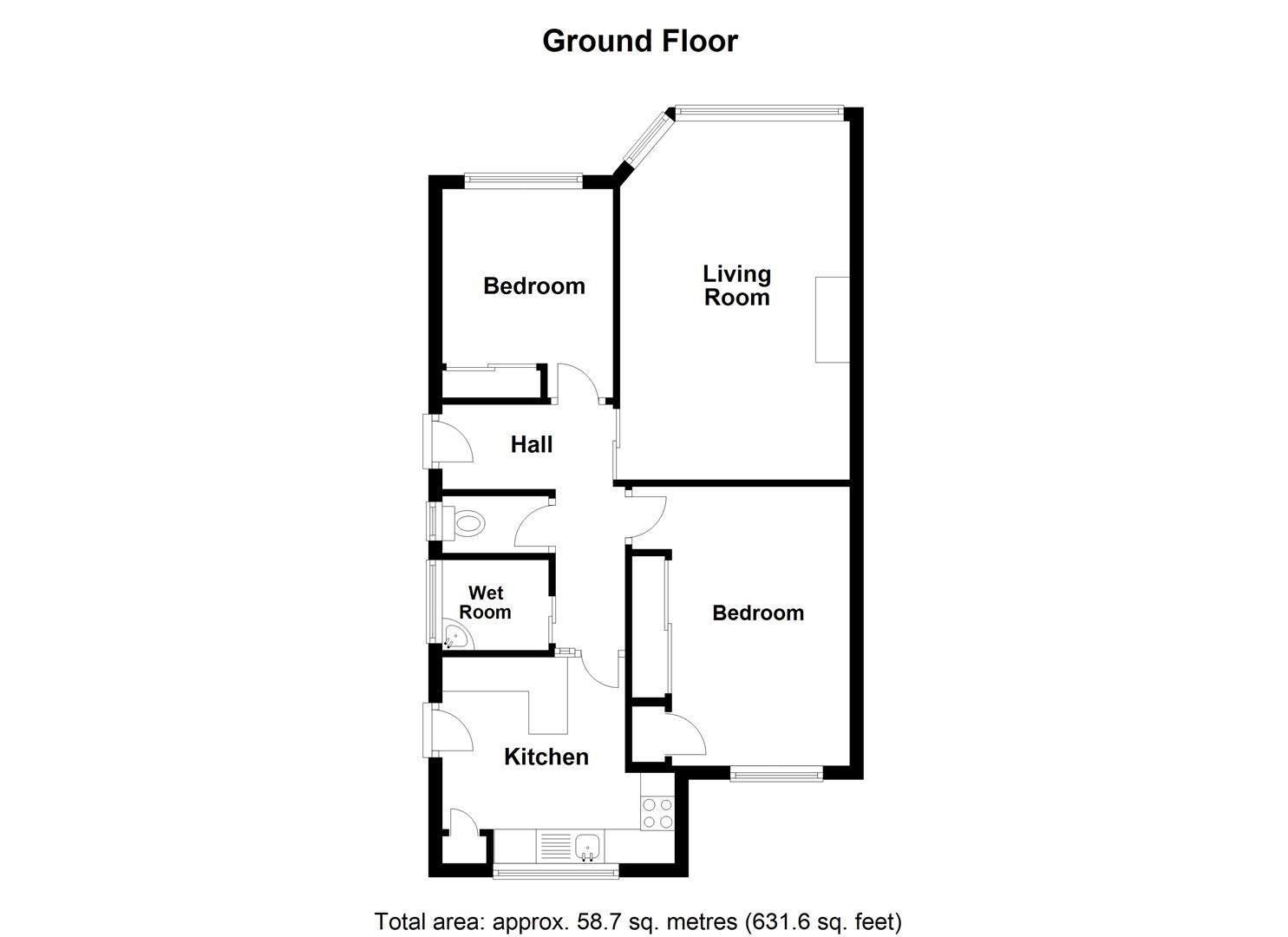 2 Bed Semi Detached Bungalow For Sale In Bramley Crescent Bearsted