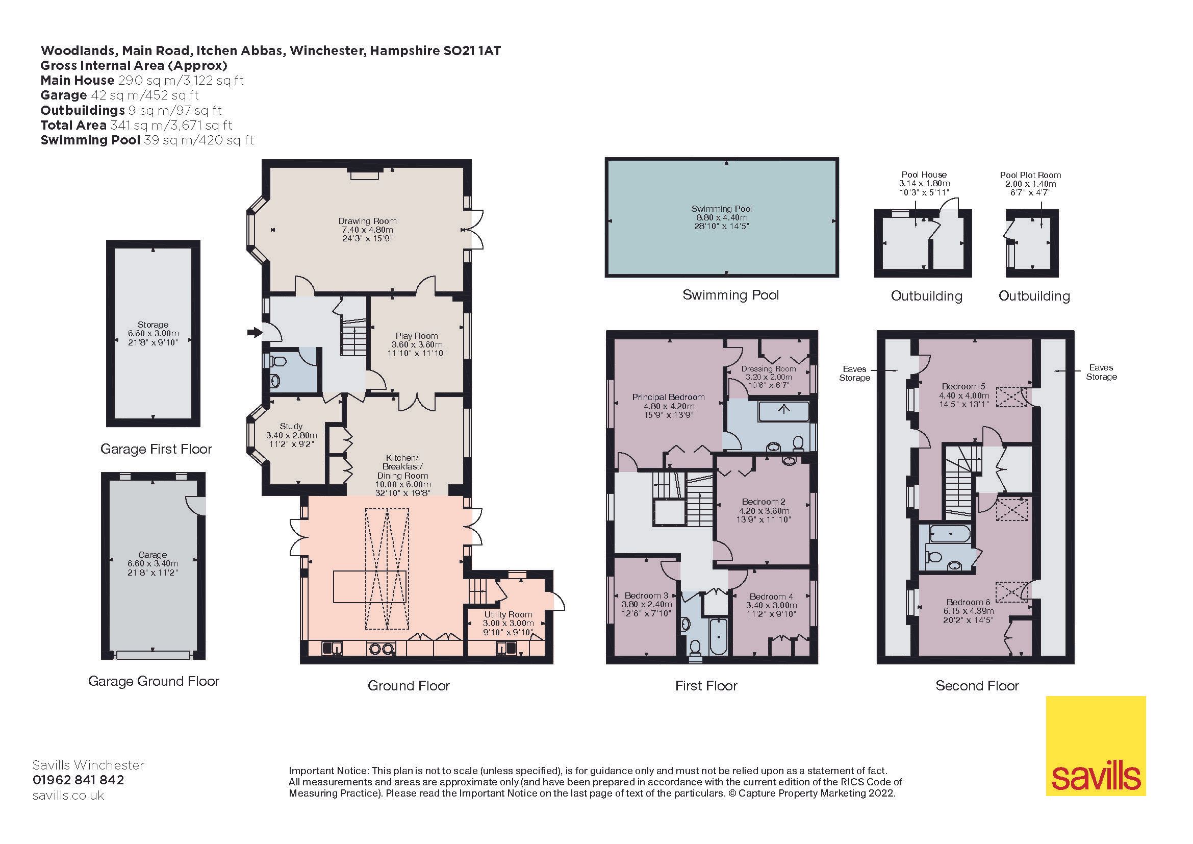 6 bed detached house for sale in Main Road, Itchen Abbas, Winchester ...