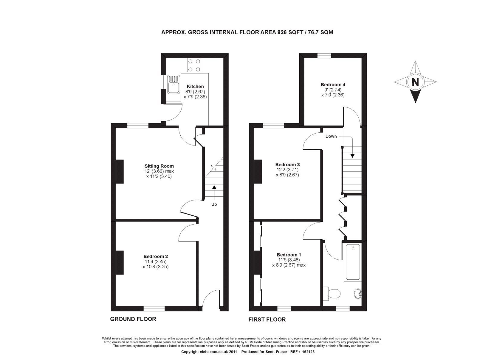 3 bed terraced house for sale in Piper Street, Headington, Oxford OX3 ...