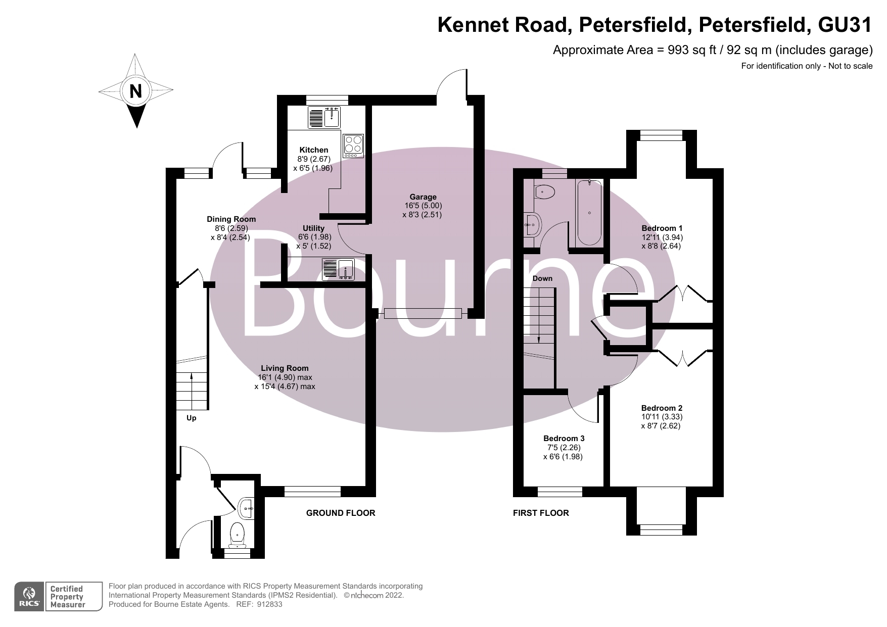 3 bed detached house for sale in Kennet Road, Petersfield, Hampshire ...