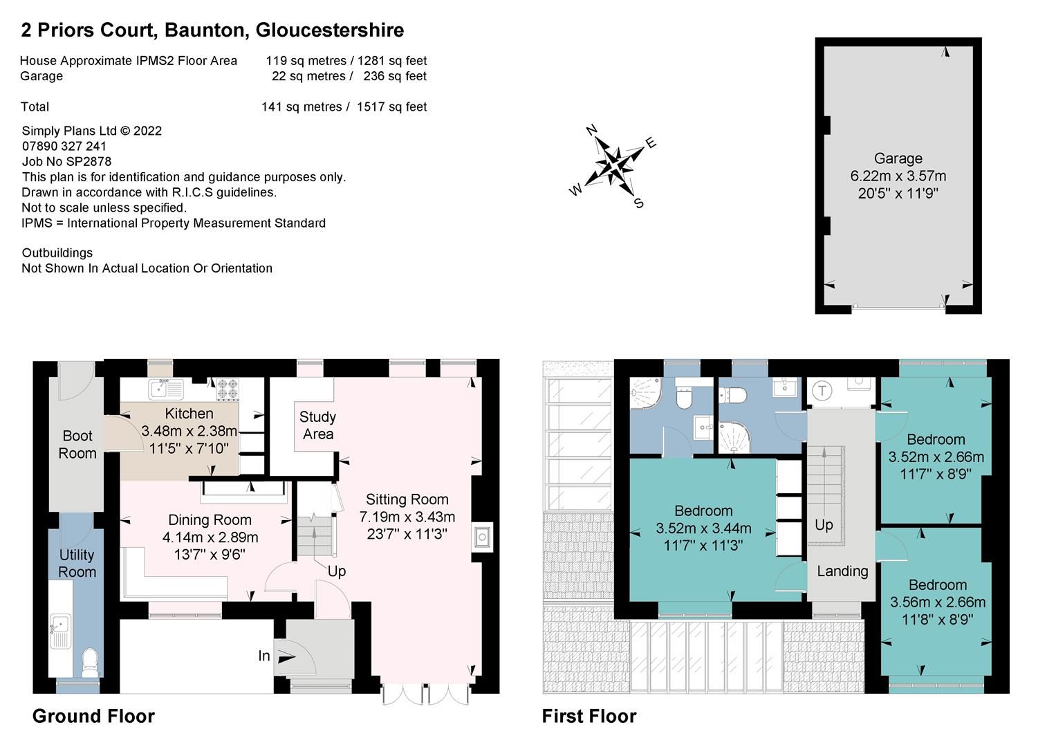 3 bed semi-detached house for sale in Priors Court, Baunton ...