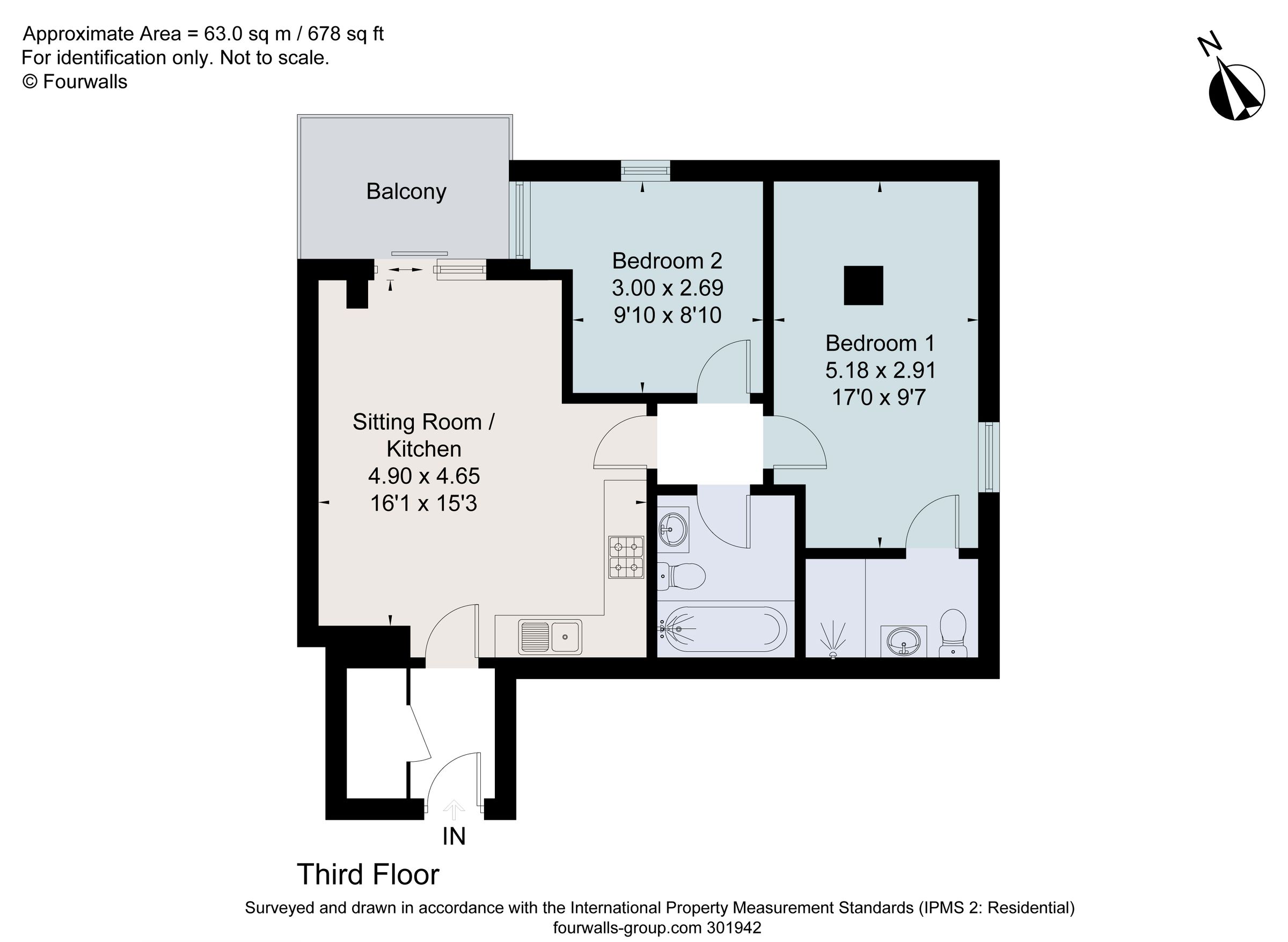 2 bed flat for sale in Regent Road, Manchester M3 - Zoopla