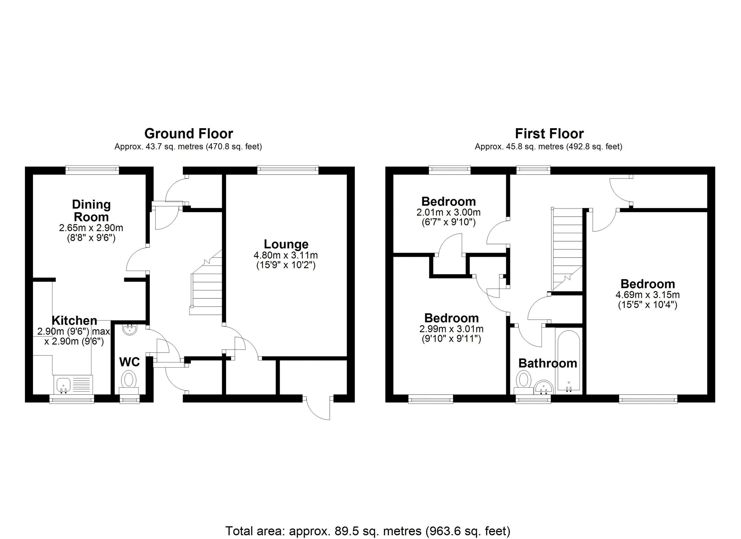 3 bed terraced house for sale in Blakemore, Brookside, Telford TF3 - Zoopla