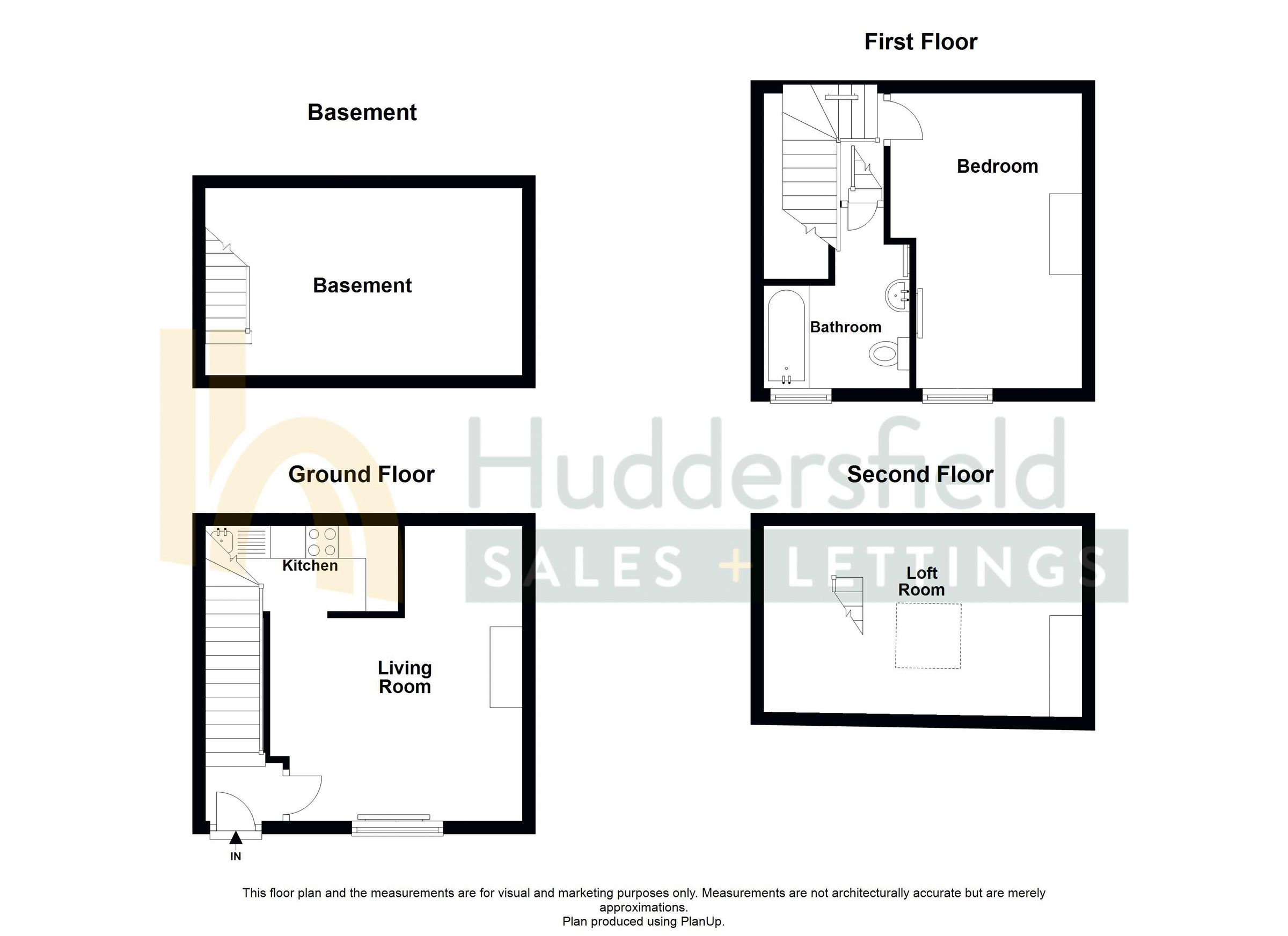 1 bed terraced house to rent in Leef Street, Moldgreen, Huddersfield ...