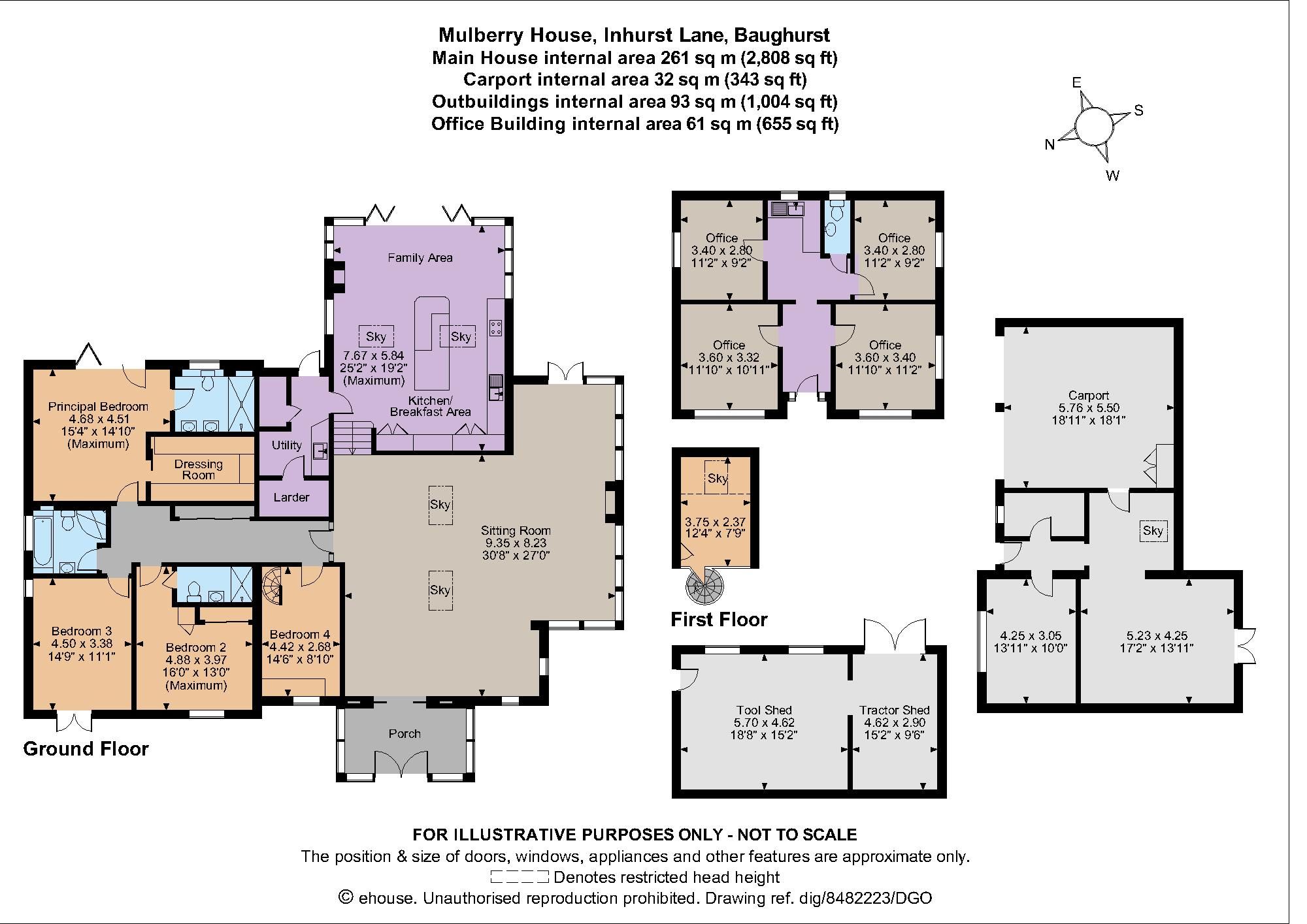 4 bed detached house for sale in Inhurst Lane, Baughurst, Tadley ...