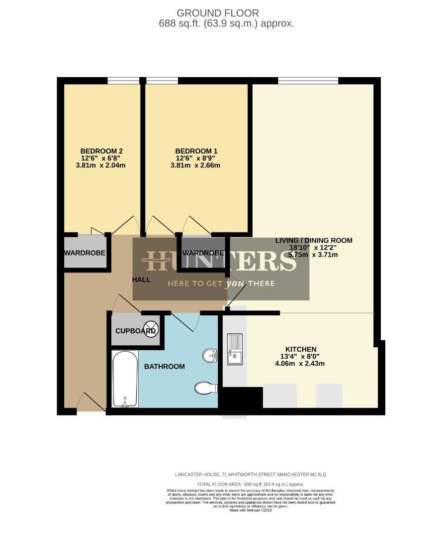 2 bed flat for sale in Lancaster House, Whitworth Street, Manchester M1 ...