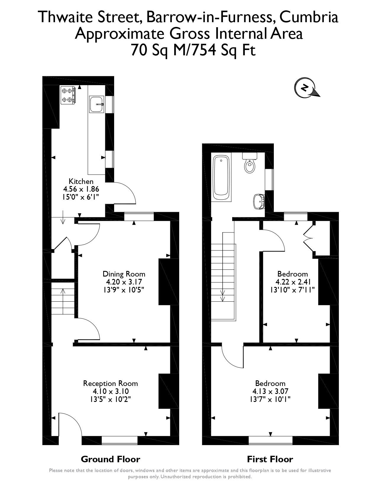 2 bed terraced house for sale in Thwaite Street, Barrow-In-Furness LA14 ...