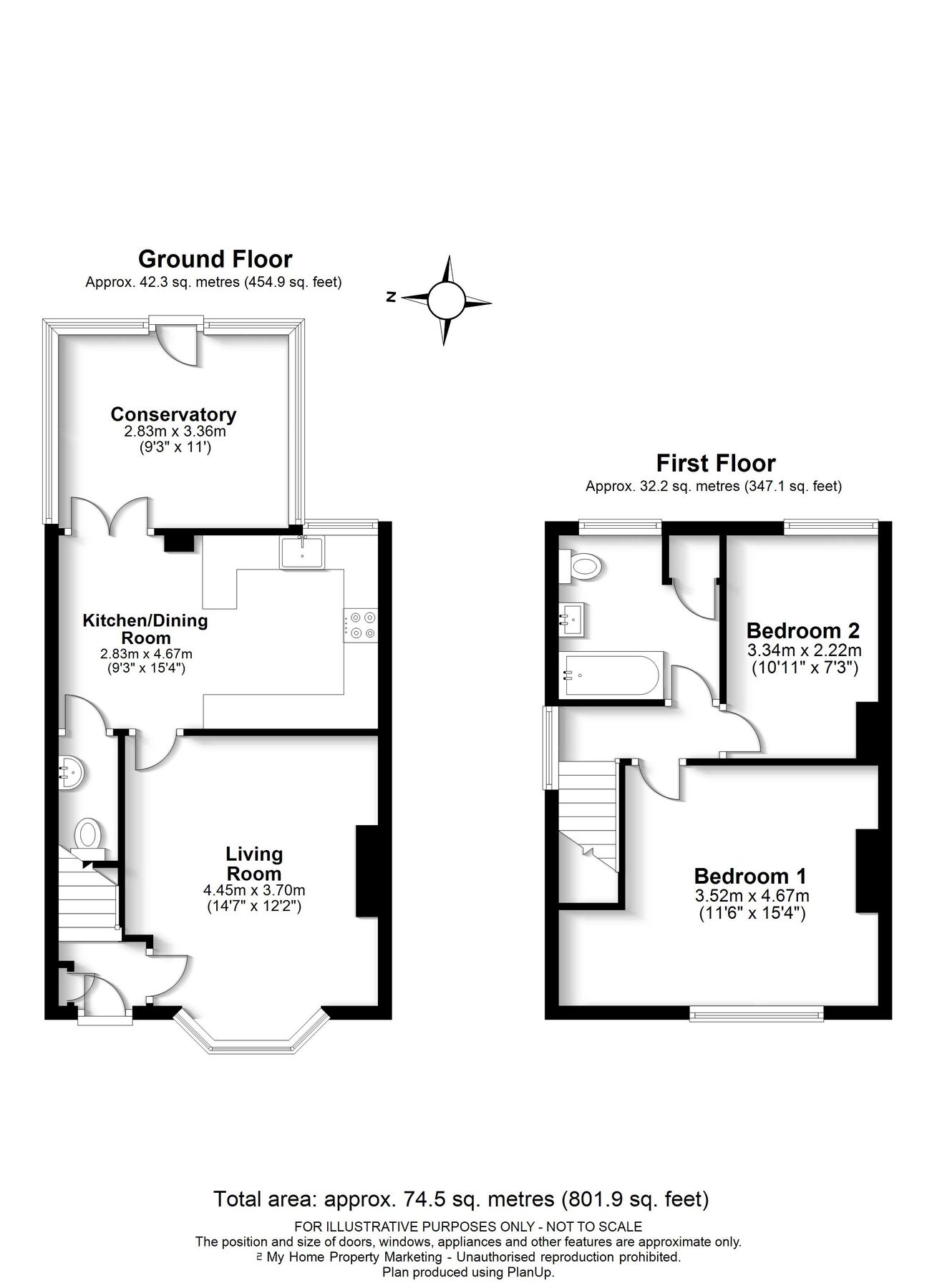 2 bed semi-detached house for sale in Hornhill Road, Maple Cross ...