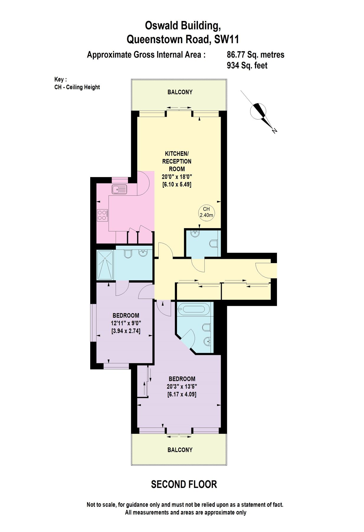 2 bed flat for sale in Oswald Building, 374 Queenstown Road, London ...