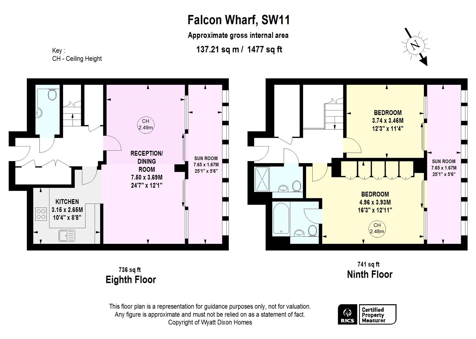 2 bed flat to rent in Falcon Wharf, 34 Lombard Road, Battersea SW11 ...