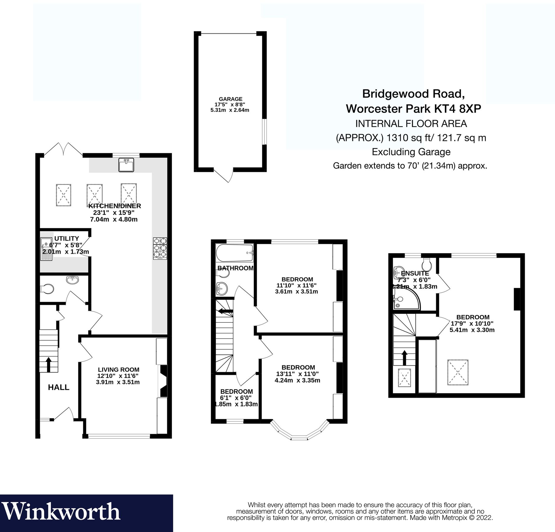 4 bed terraced house for sale in Bridgewood Road, Worcester Park KT4 ...