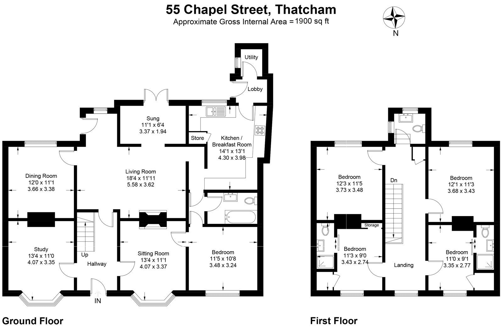 5 bed link-detached house for sale in Chapel Street, Thatcham ...