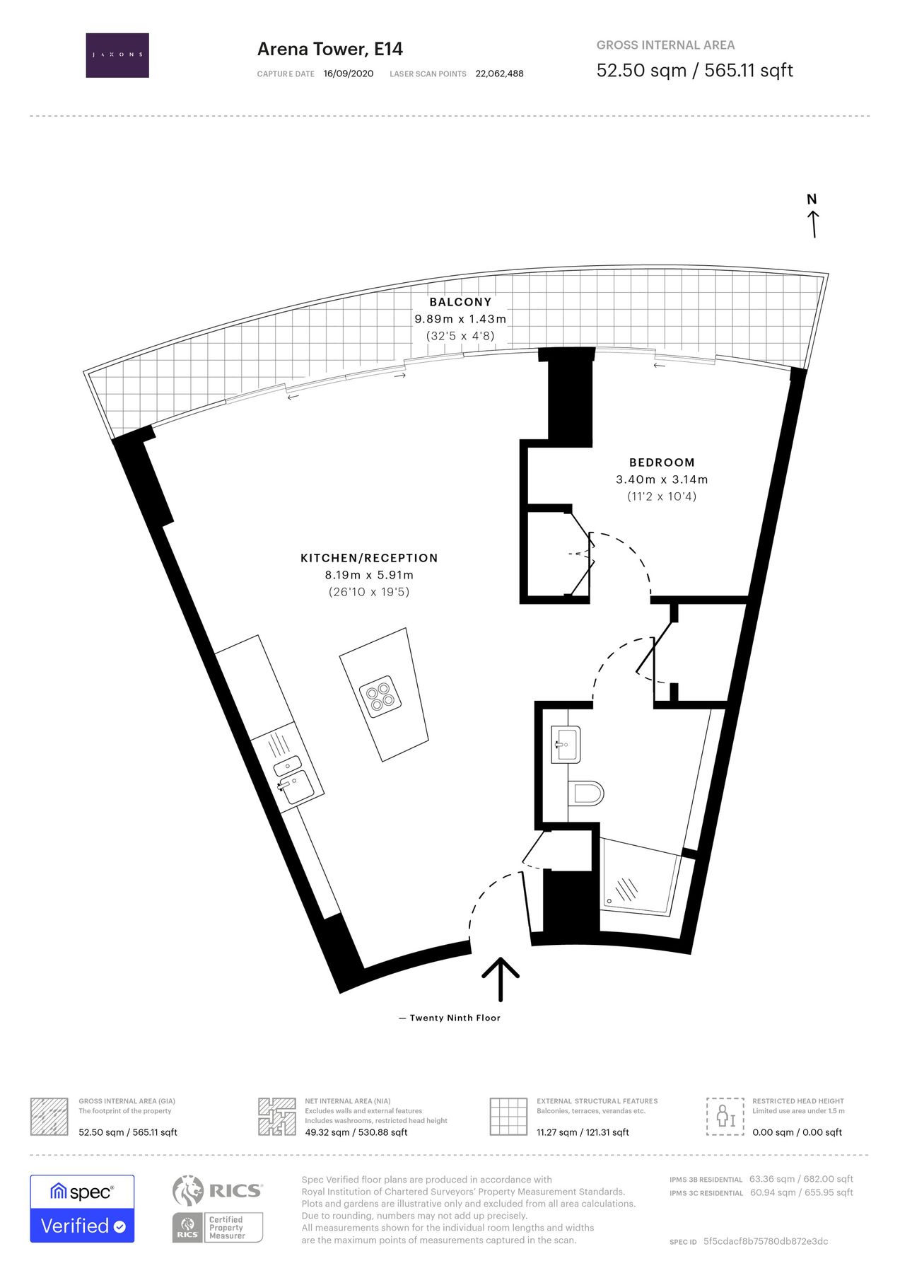 1 bed flat to rent in Arena Tower, Crossharbour Plaza, Canary Wharf E14 ...