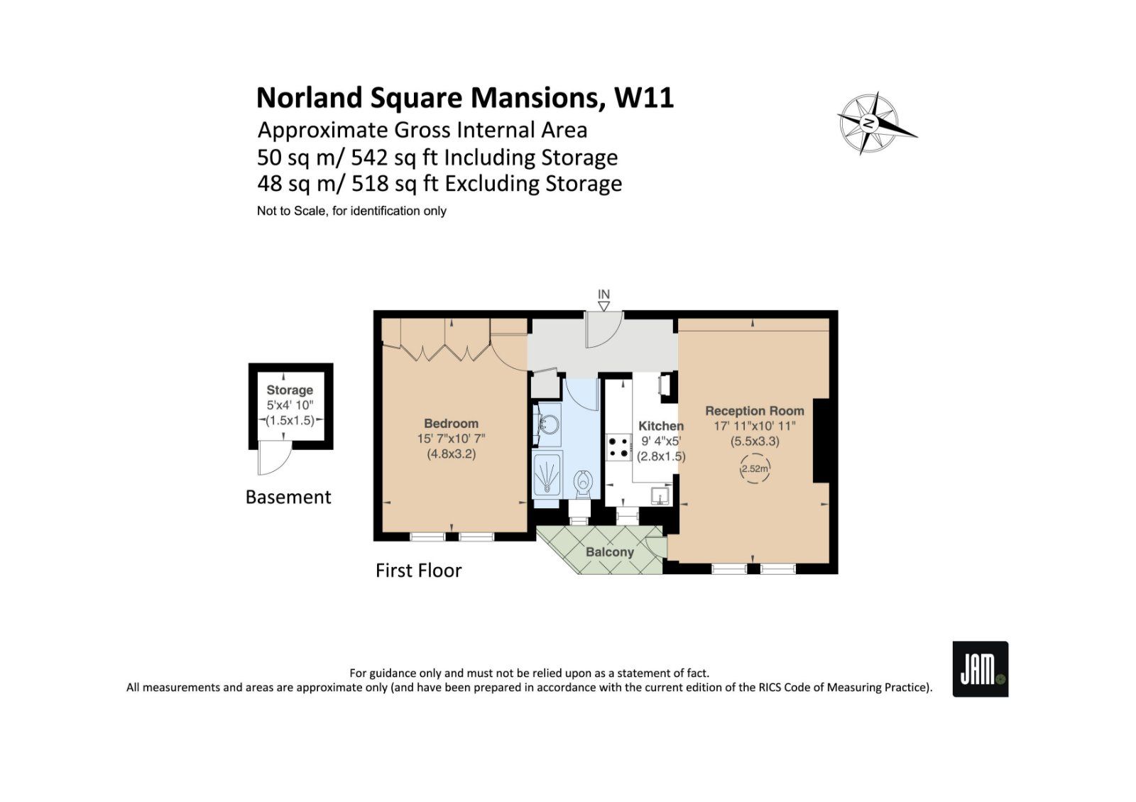 1 bed flat for sale in Norland Square Mansions, 53 Norland Square ...