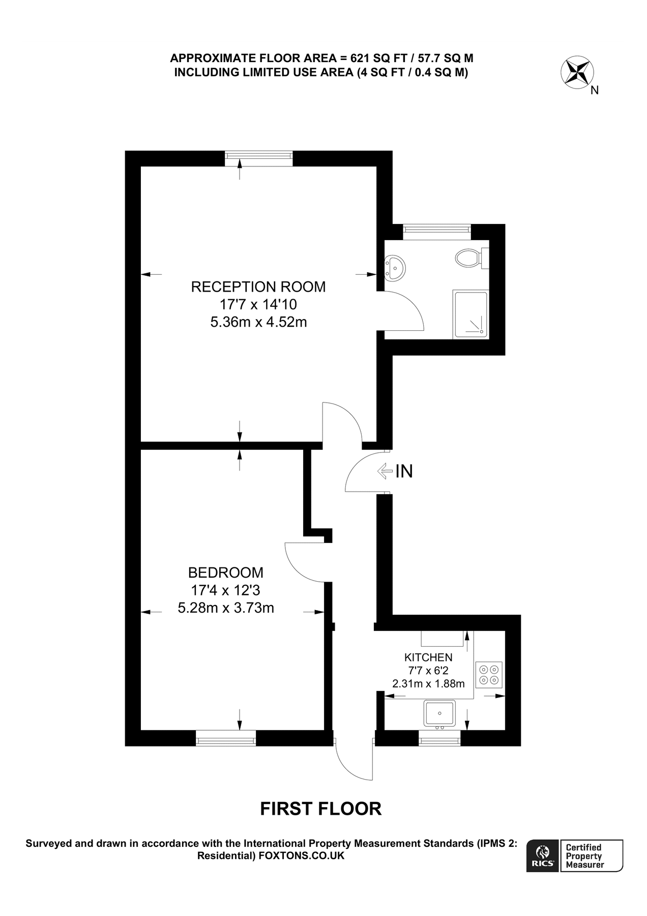 1 bed flat for sale in Waterden Road, Guildford GU1 - Zoopla