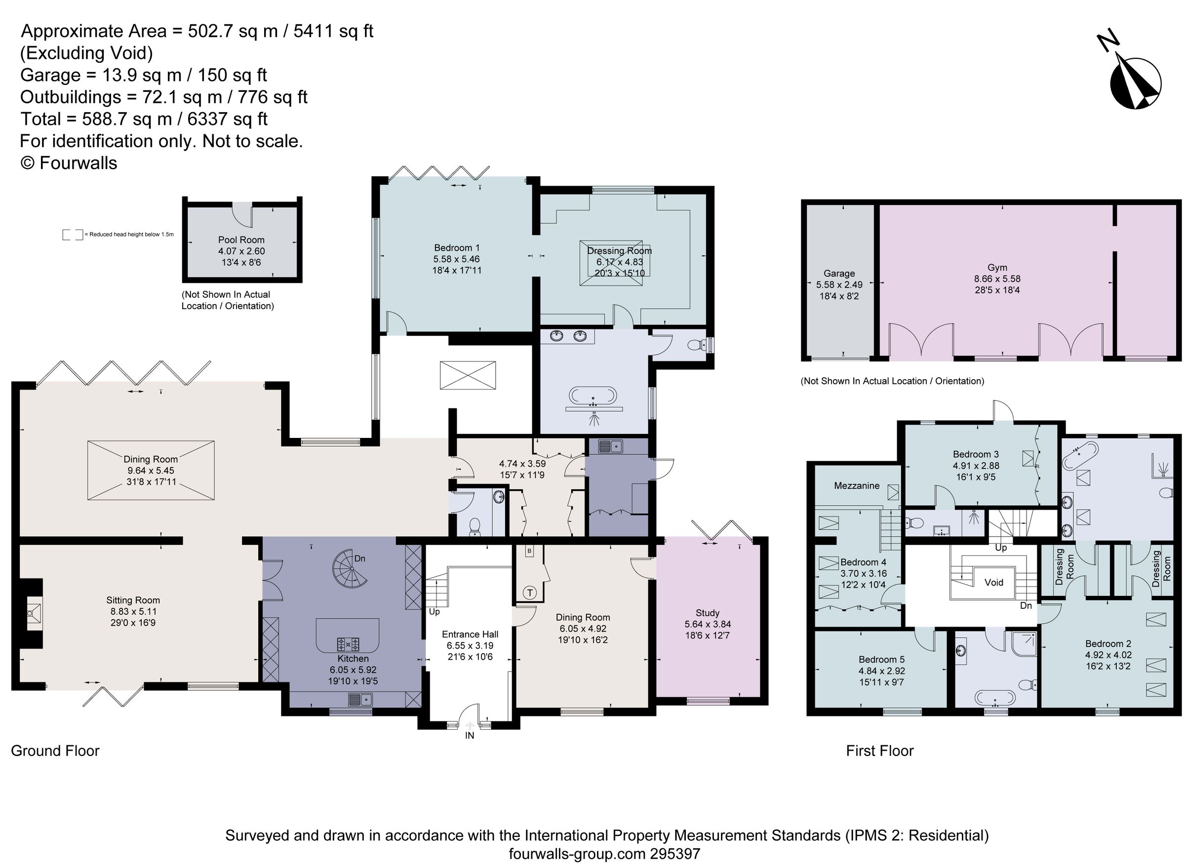 5 bed detached house for sale in Green End, Dane End, Ware ...