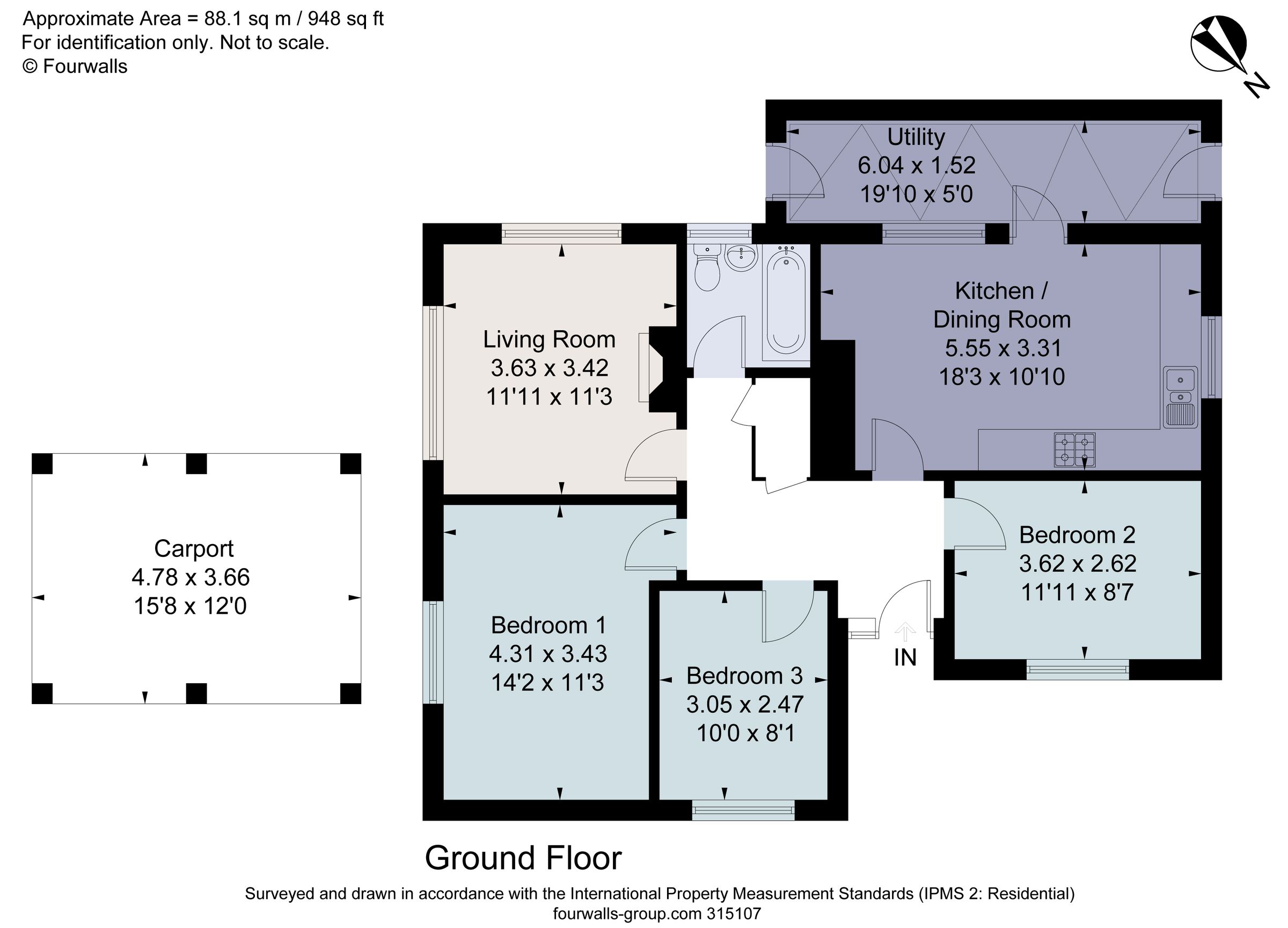 3 bed bungalow for sale in School Lane, Lodsworth, Petworth, West ...