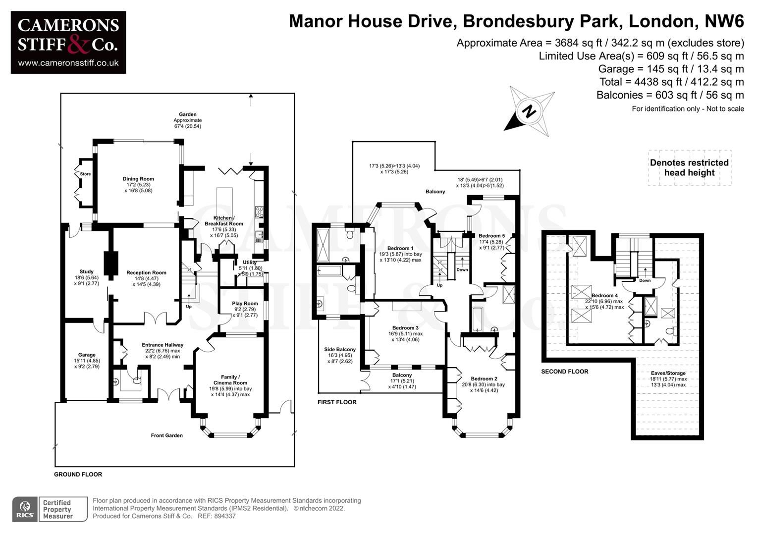 5 bed property for sale in Manor House Drive, Brondesbury Park, London ...